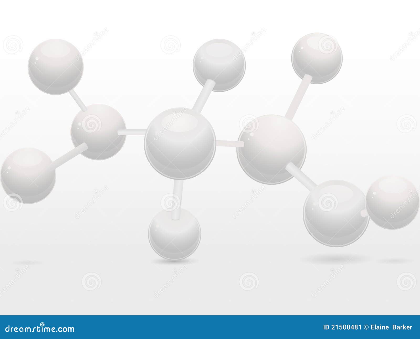 White 3d Molecular Structure Model Stock Photo | CartoonDealer.com ...