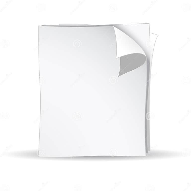 3d white papers stock vector. Illustration of frame, design - 9348948