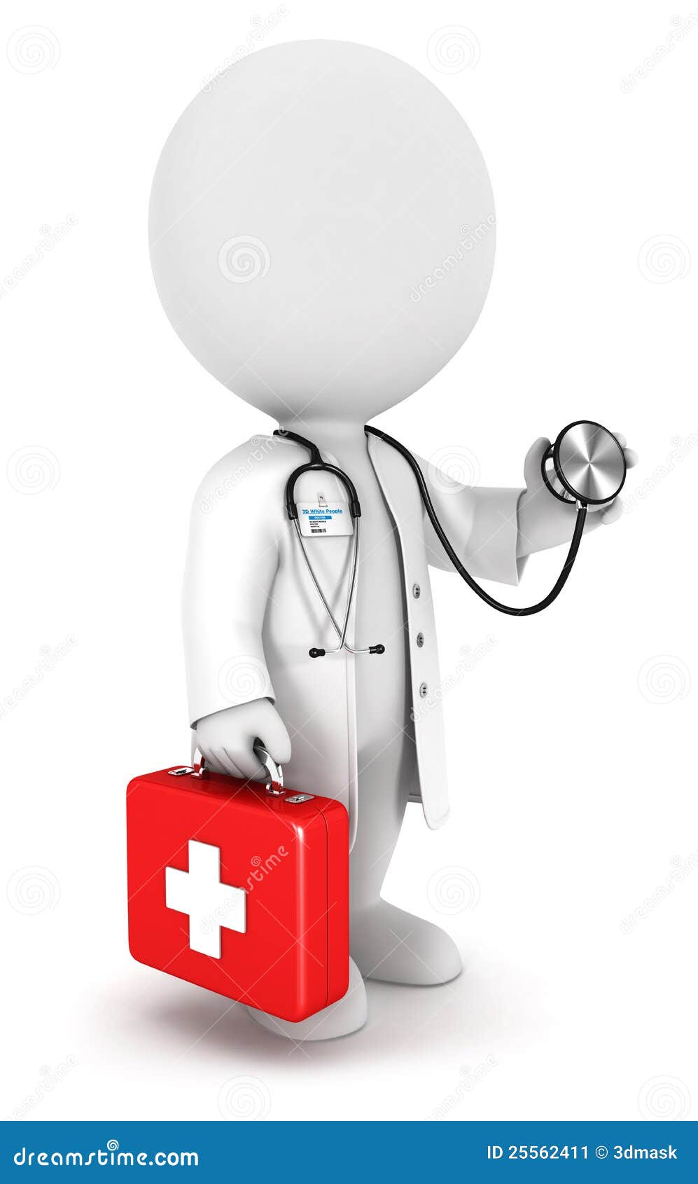 3d white people doctor stock illustration. Illustration of render ...