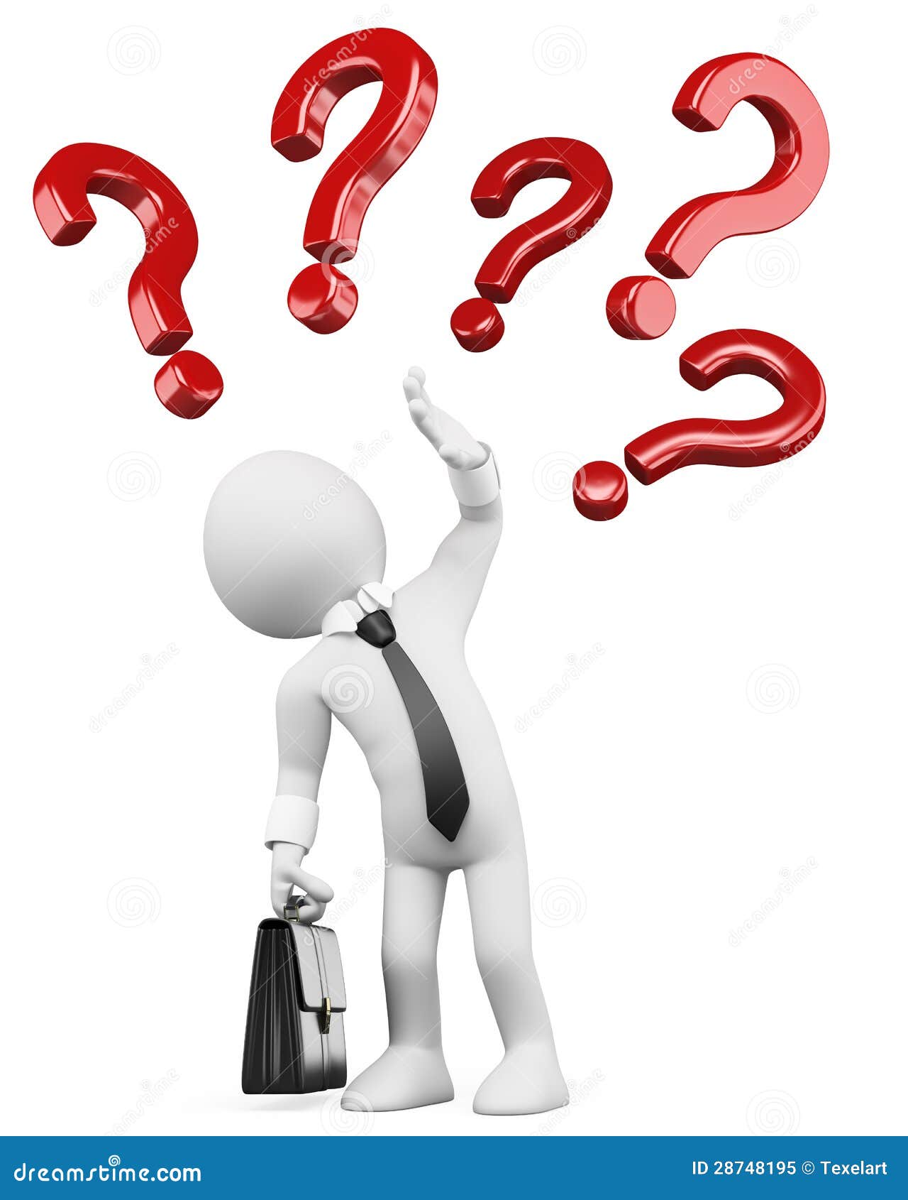 3d White People Doubts Stock Illustrations – 25 3d White People Doubts ...