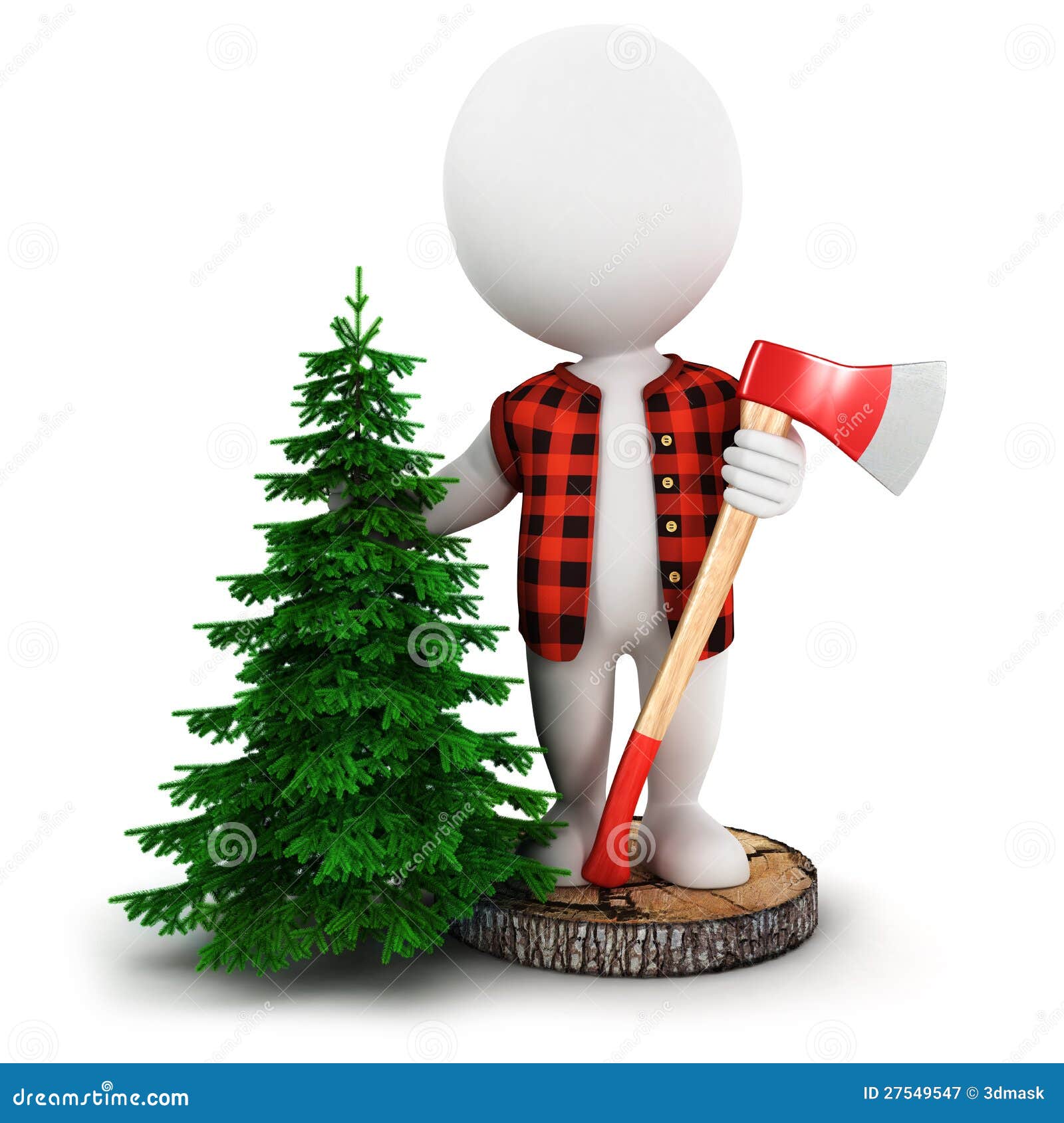 3d White People Lumberjack Stock Illustrations – 14 3d White People ...