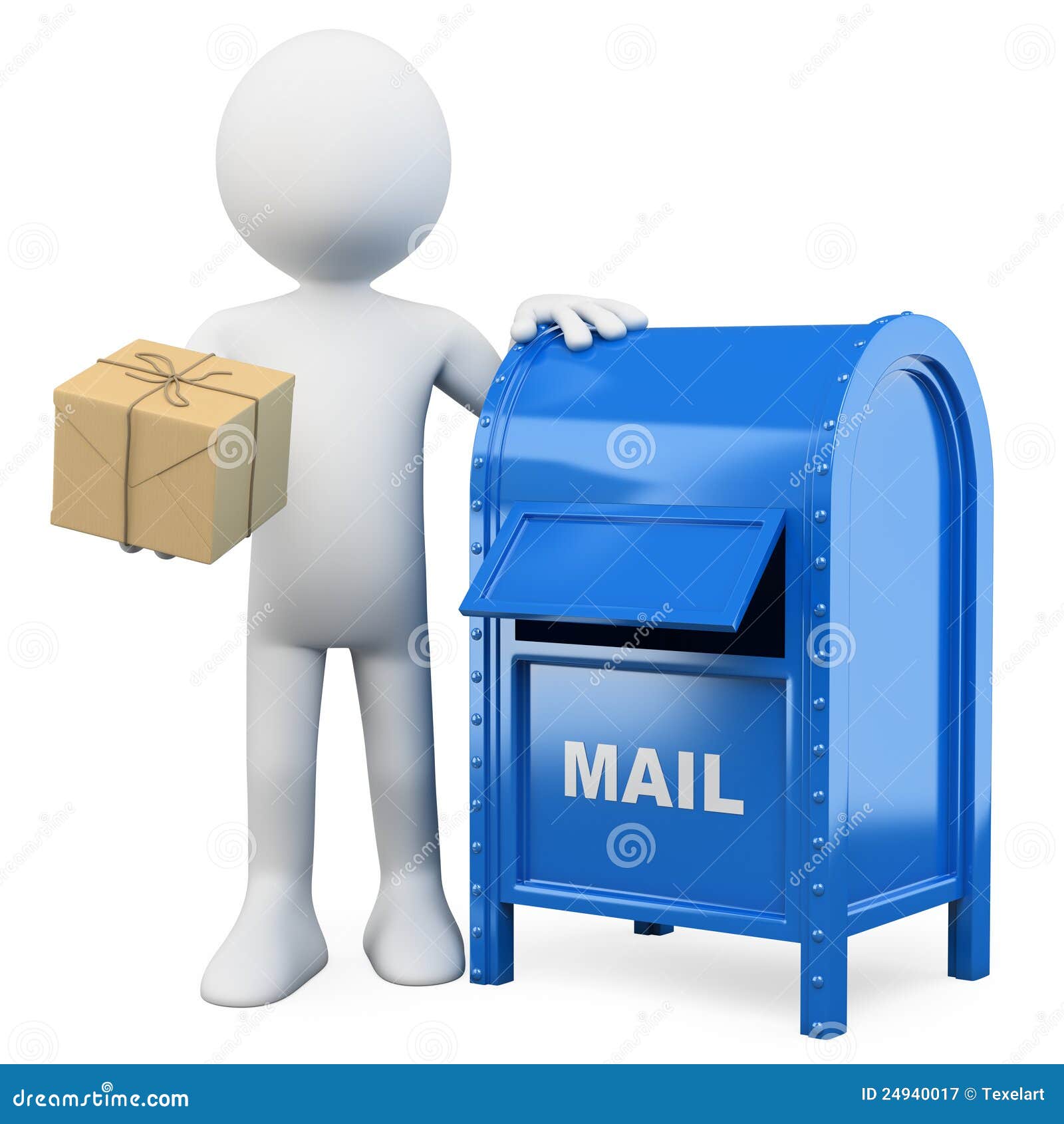 3d White People Send Package Stock Illustrations – 177 3d White People ...