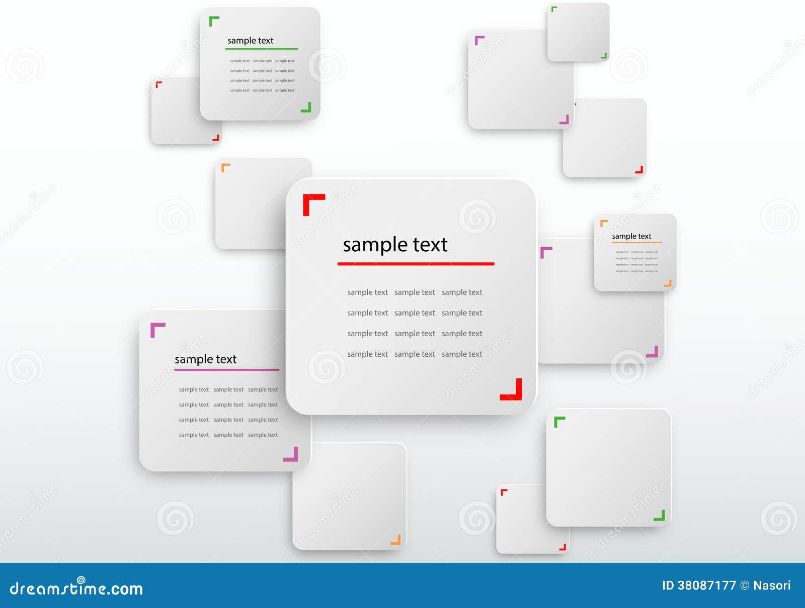 3d white rectangle stock illustration. Illustration of abstract - 38087177