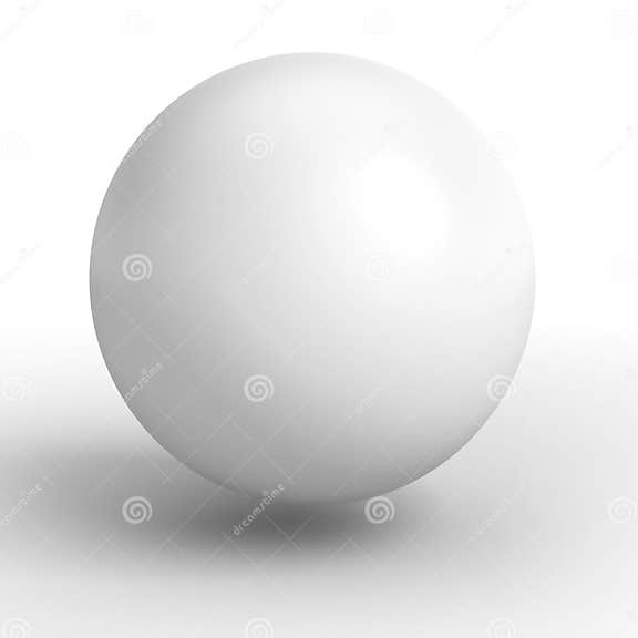 3d white sphere stock illustration. Illustration of light - 28142547