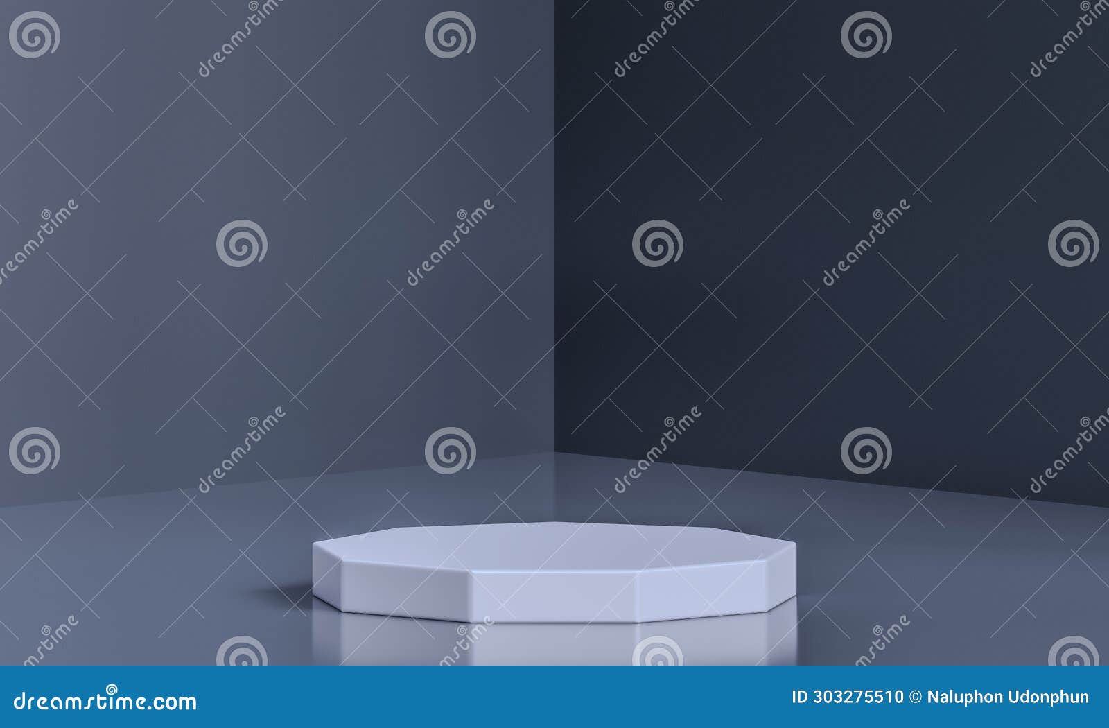 3D White Square Circle Pedestal Stock Photo - Image of cylinder, design ...