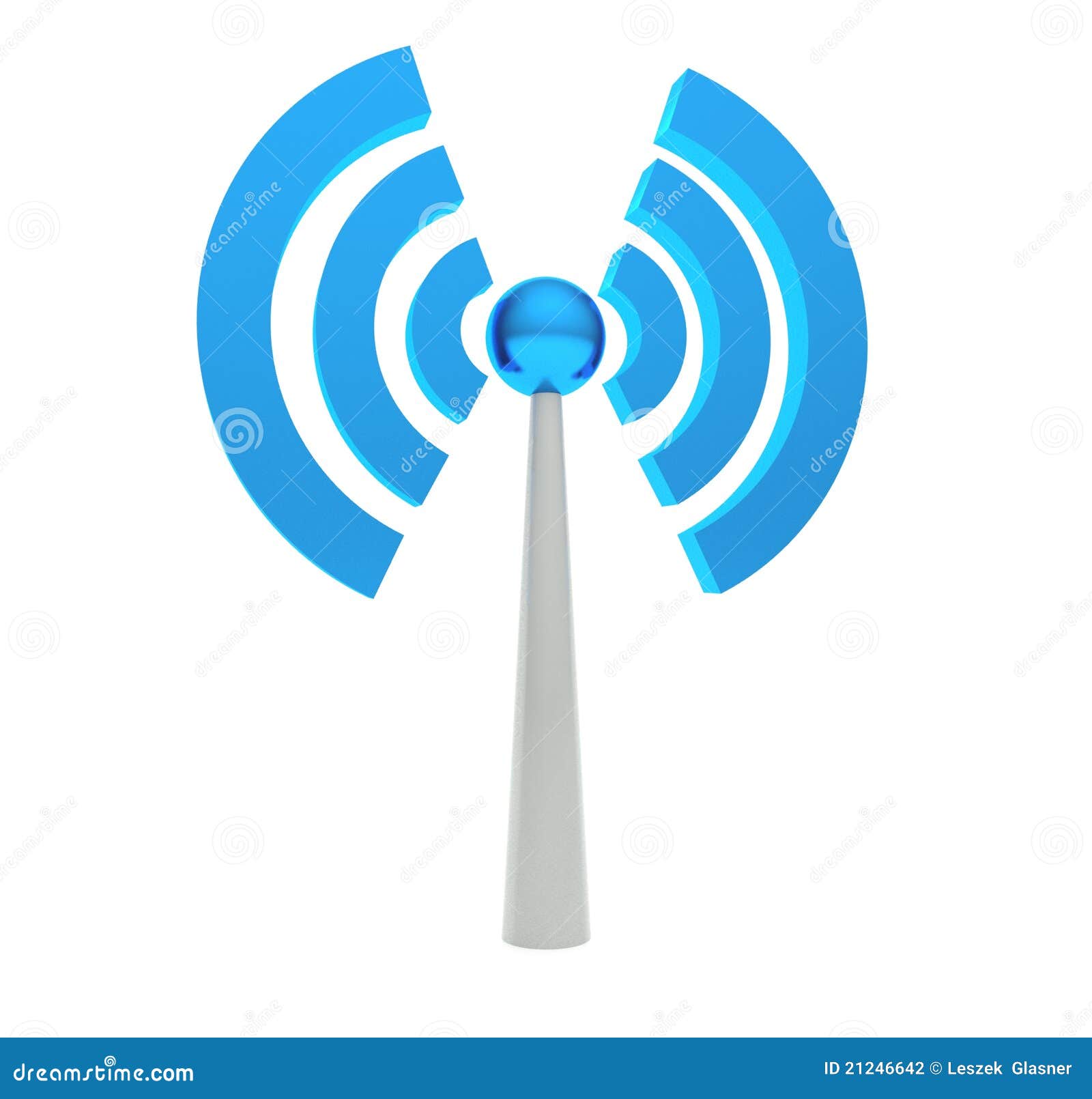 3d Wifi icon stock illustration. Illustration of icon - 21246642