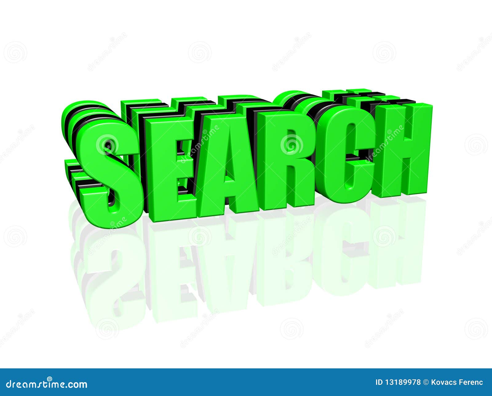 3d word stock illustration. Illustration of mirror, concepts - 13189978