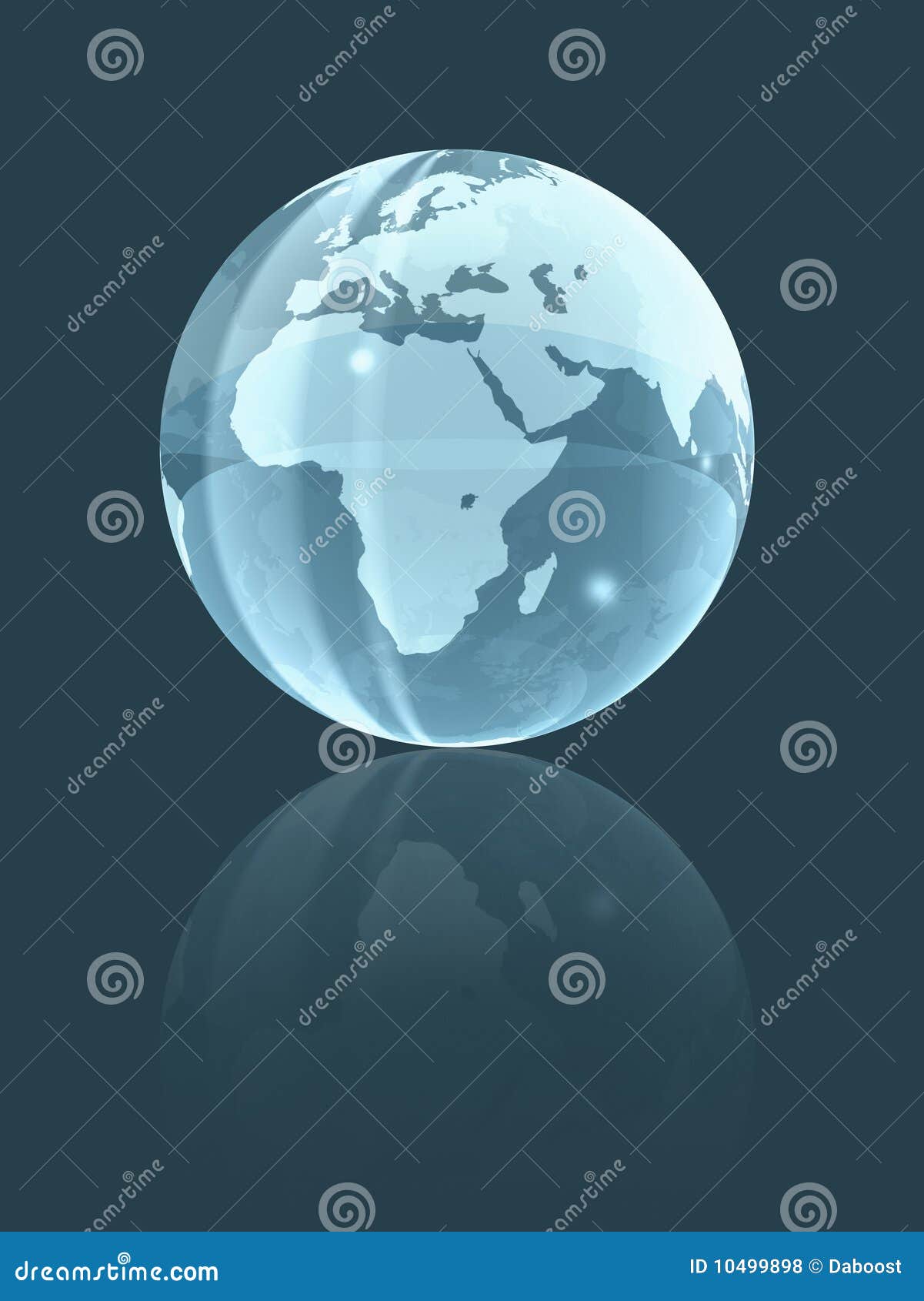 3D world glass globe stock illustration. Illustration of transparent ...