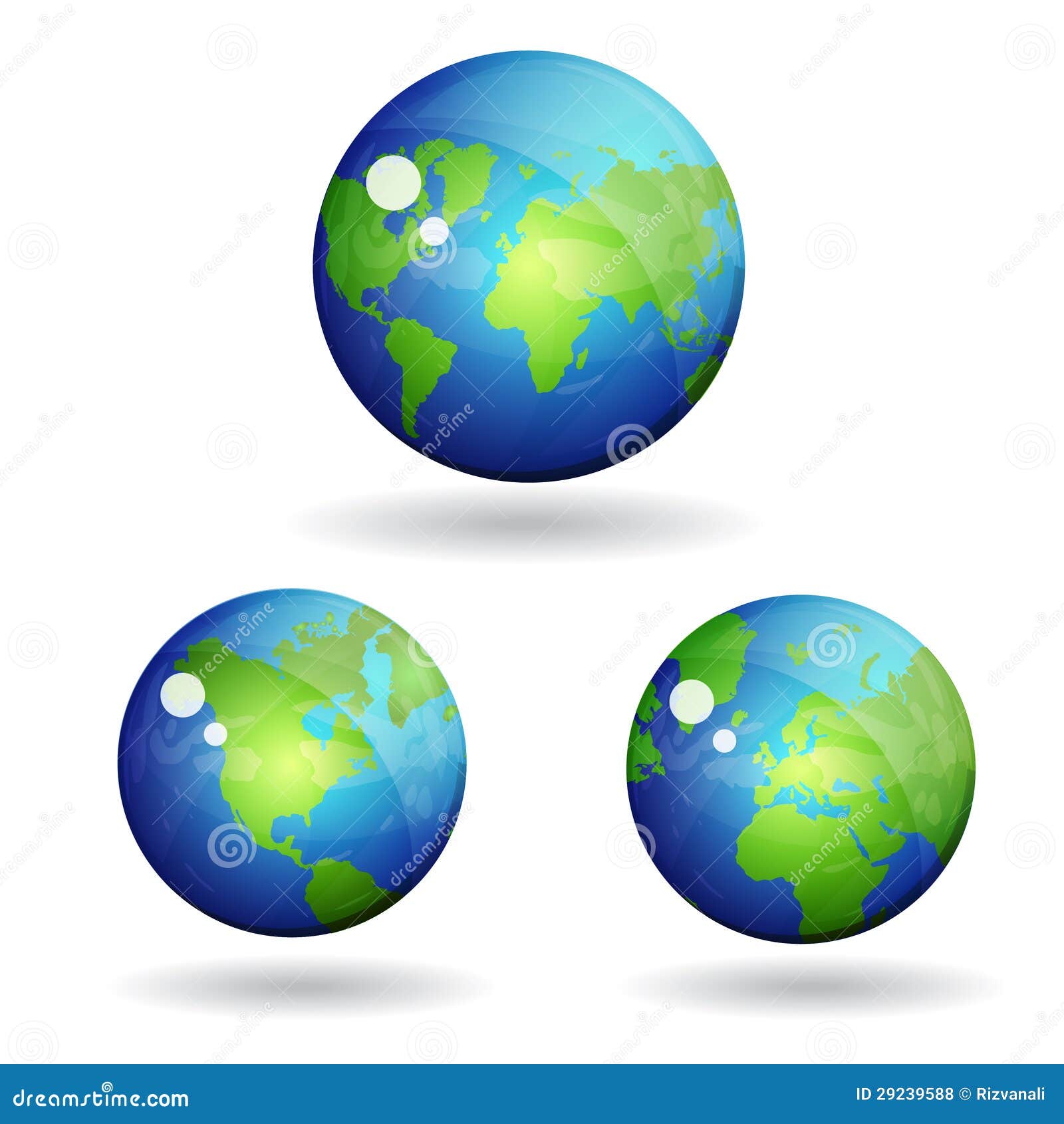 3d World Globe Map Vector Icon Stock Vector - Illustration of europe ...