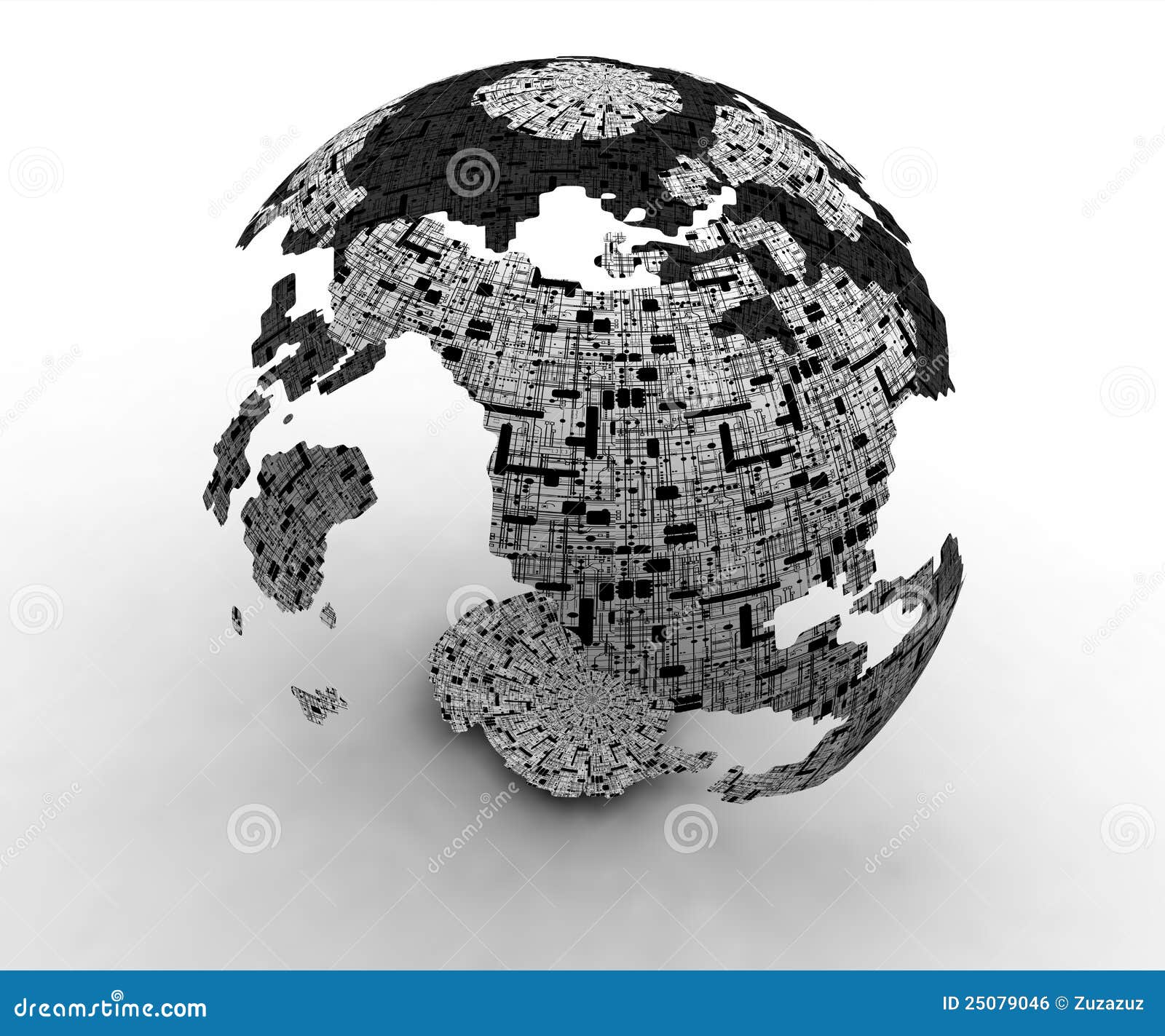 3d World Technology Maps stock illustration. Illustration of ...