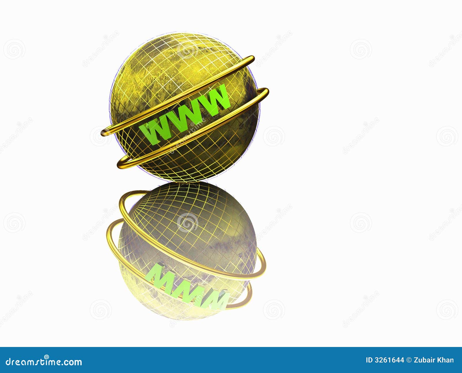 3d World Wide Web stock illustration. Illustration of globe - 3261644