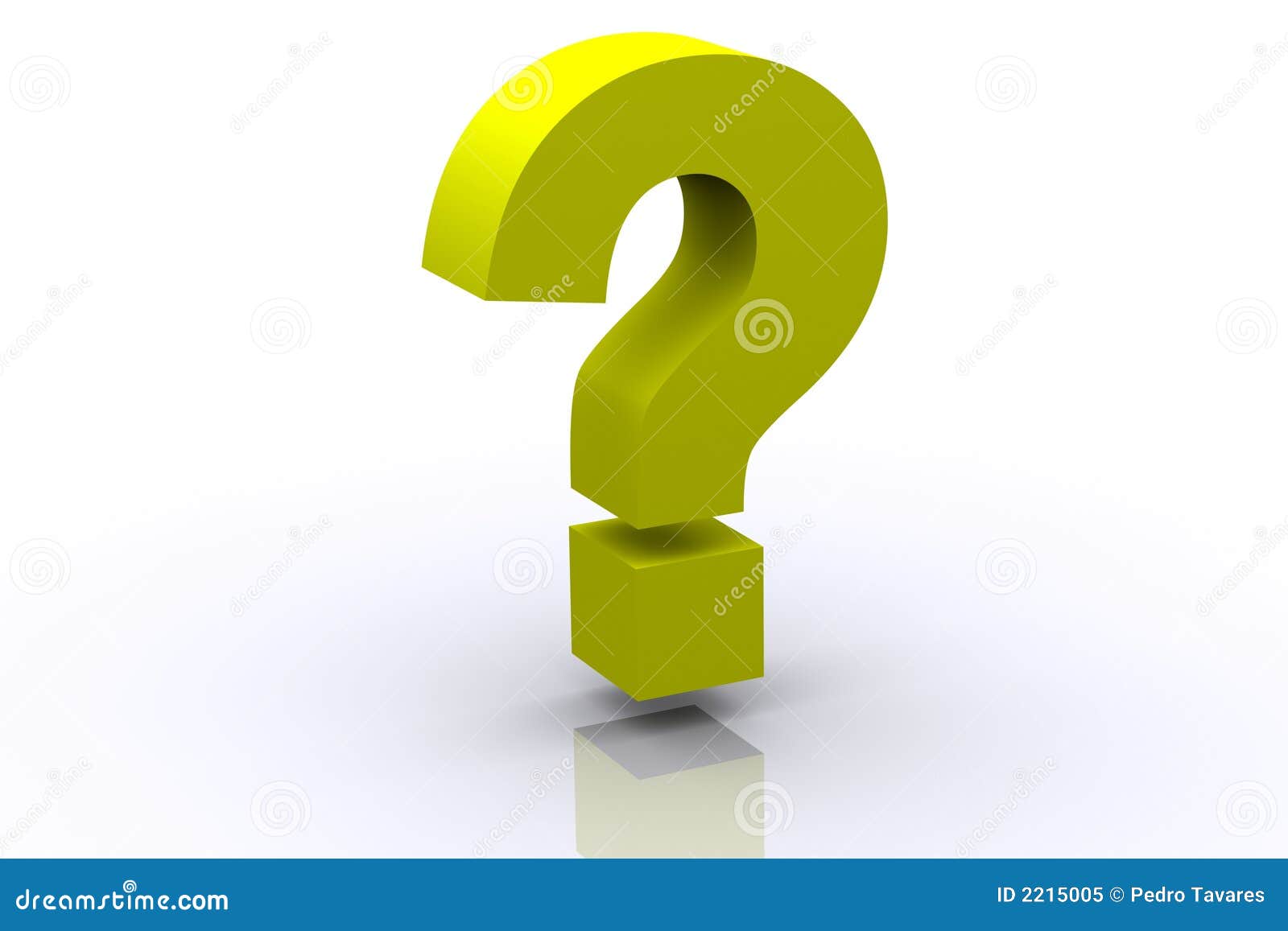 3d Yellow Question Mark stock illustration. Illustration of - 2215005
