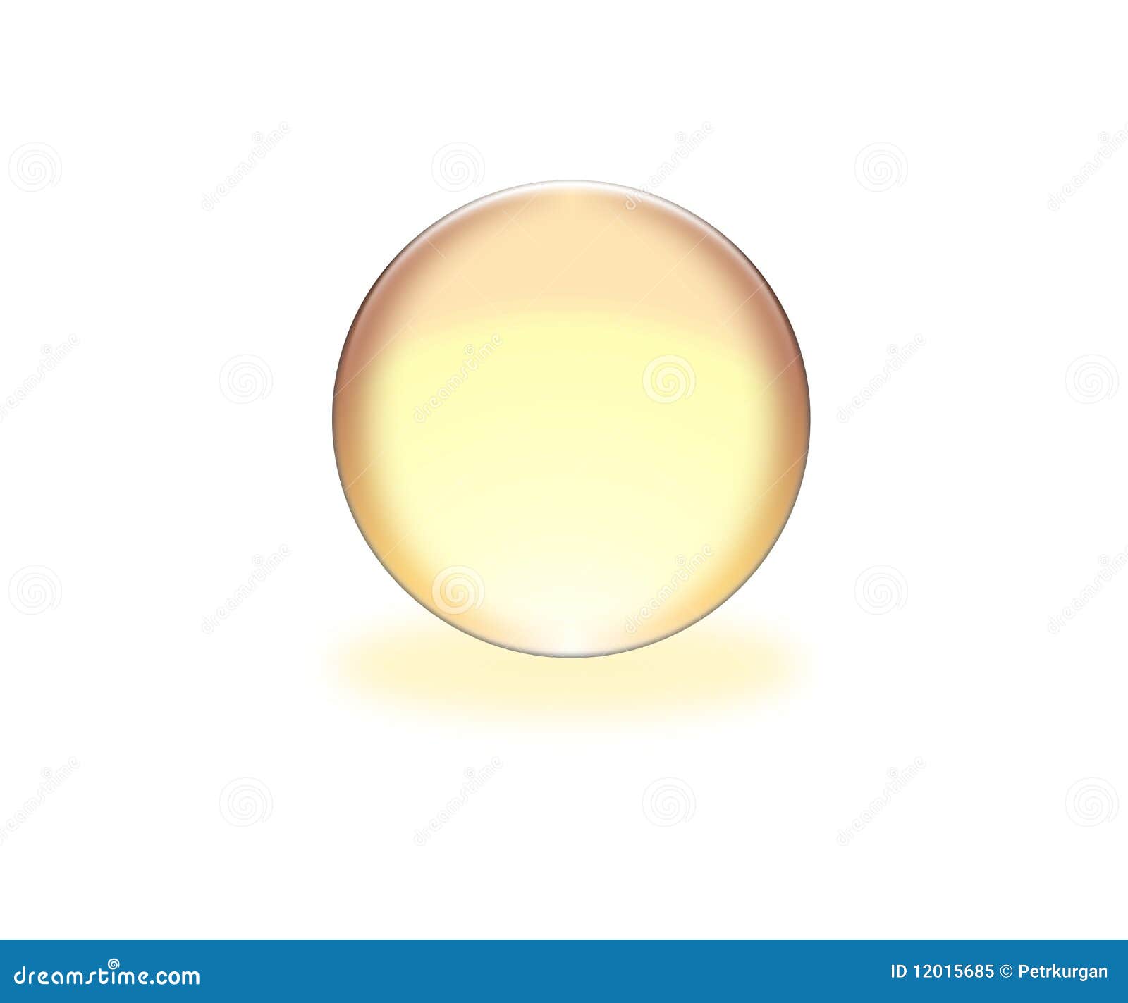 3d yellow sphere stock illustration. Illustration of planet - 12015685