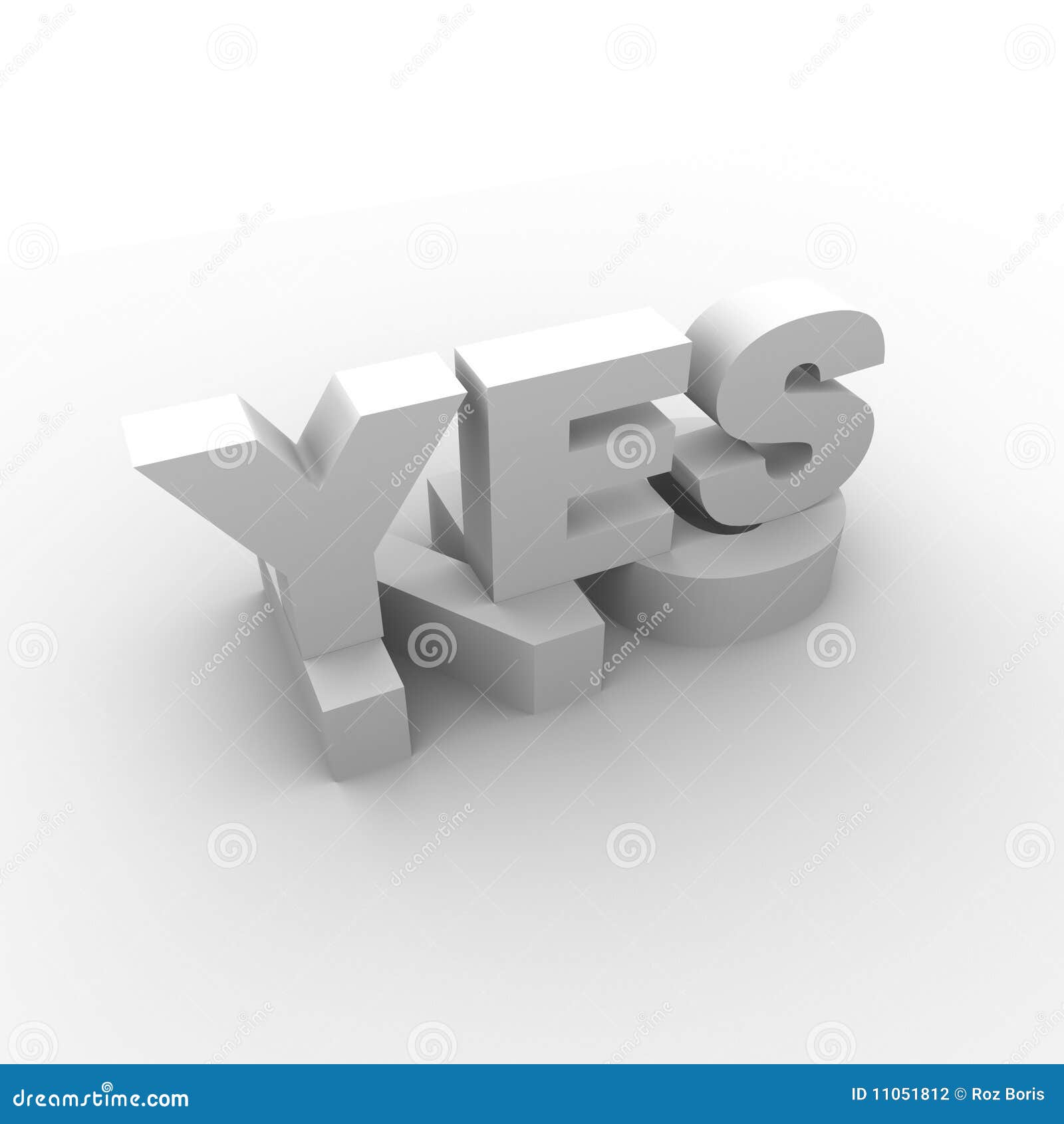 3D YES on NO illustration stock illustration. Illustration of white ...