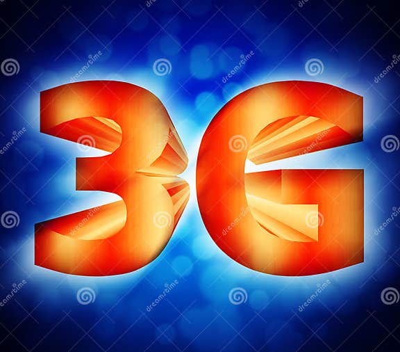3G network symbol stock illustration. Illustration of acronym - 29197166