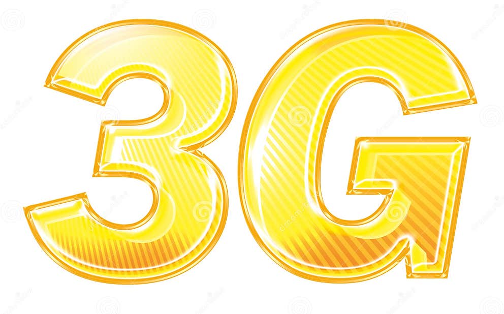 3G Text Graphic stock illustration. Illustration of online - 14789359