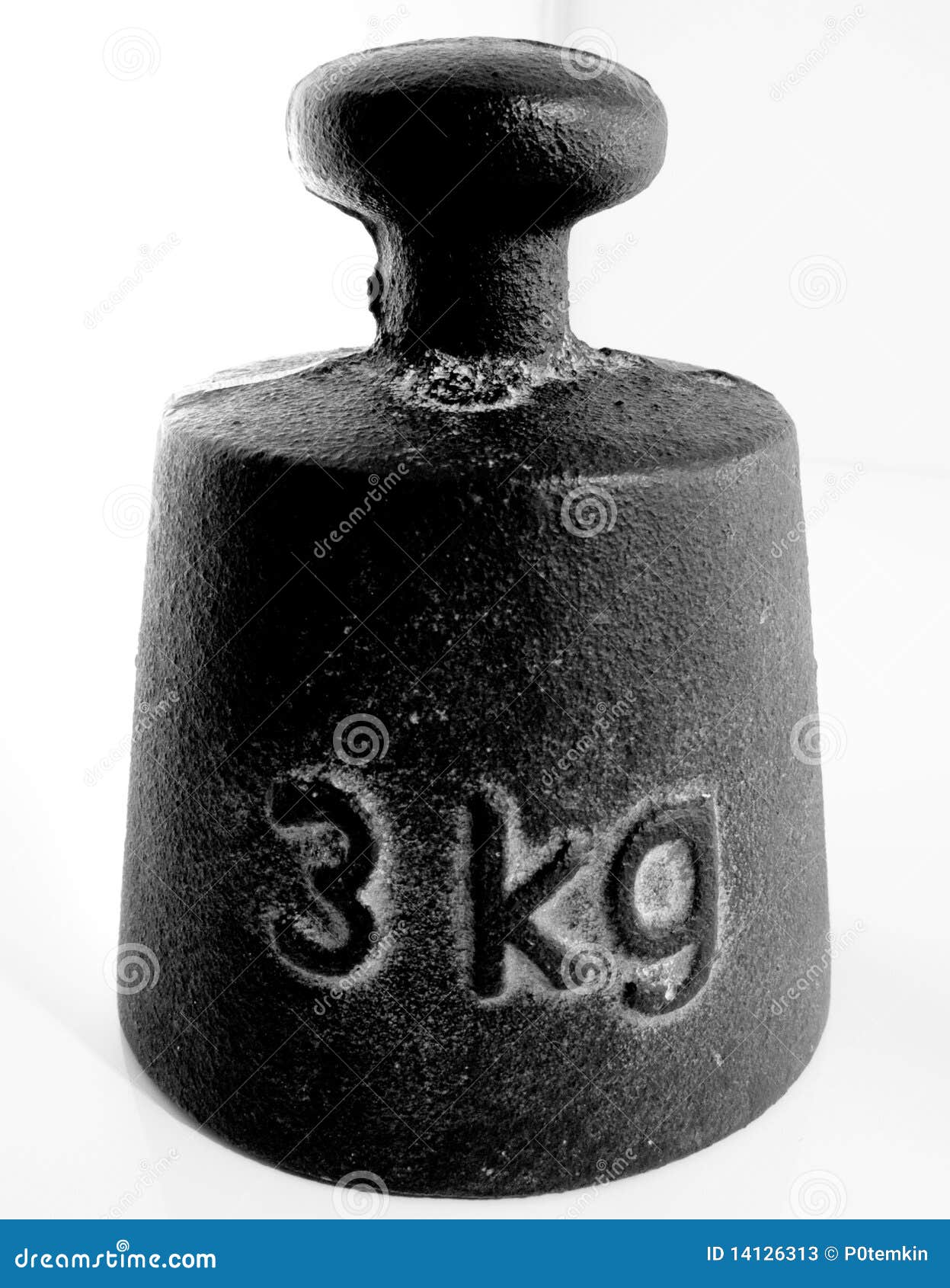 3KG Frontal stock image. Image of balance, brass, clipping - 14126313