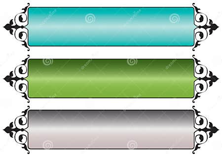 3set Classical Banner - Vector Stock Vector - Illustration of flourish ...