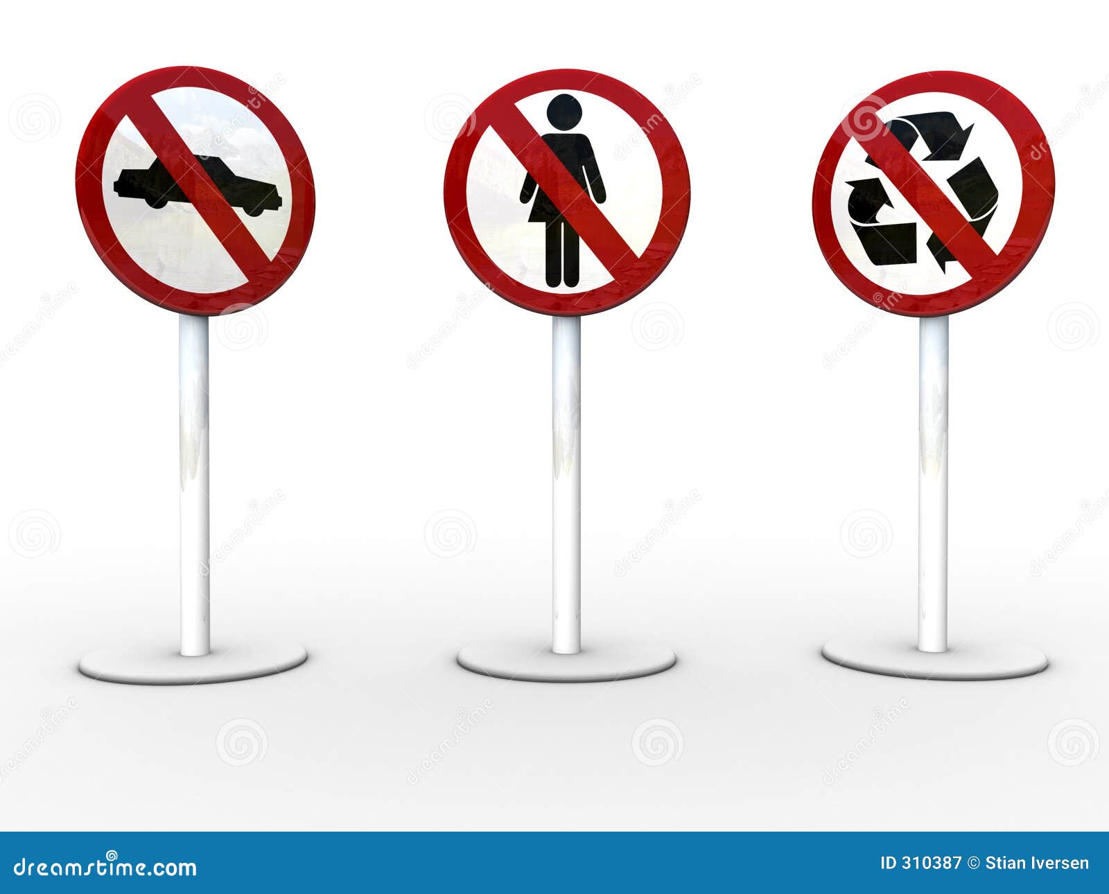 3signs-2 stock illustration. Illustration of sign, girl - 310387