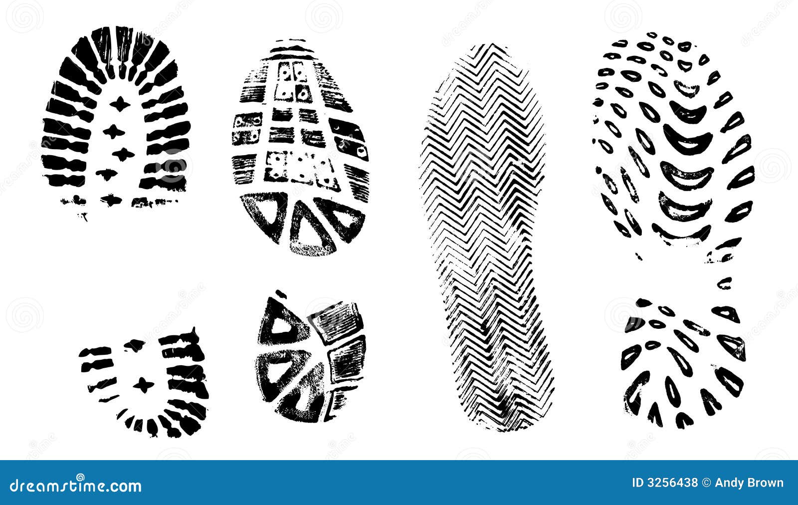 4 BootPrints II stock illustration. Illustration of secure - 3256438