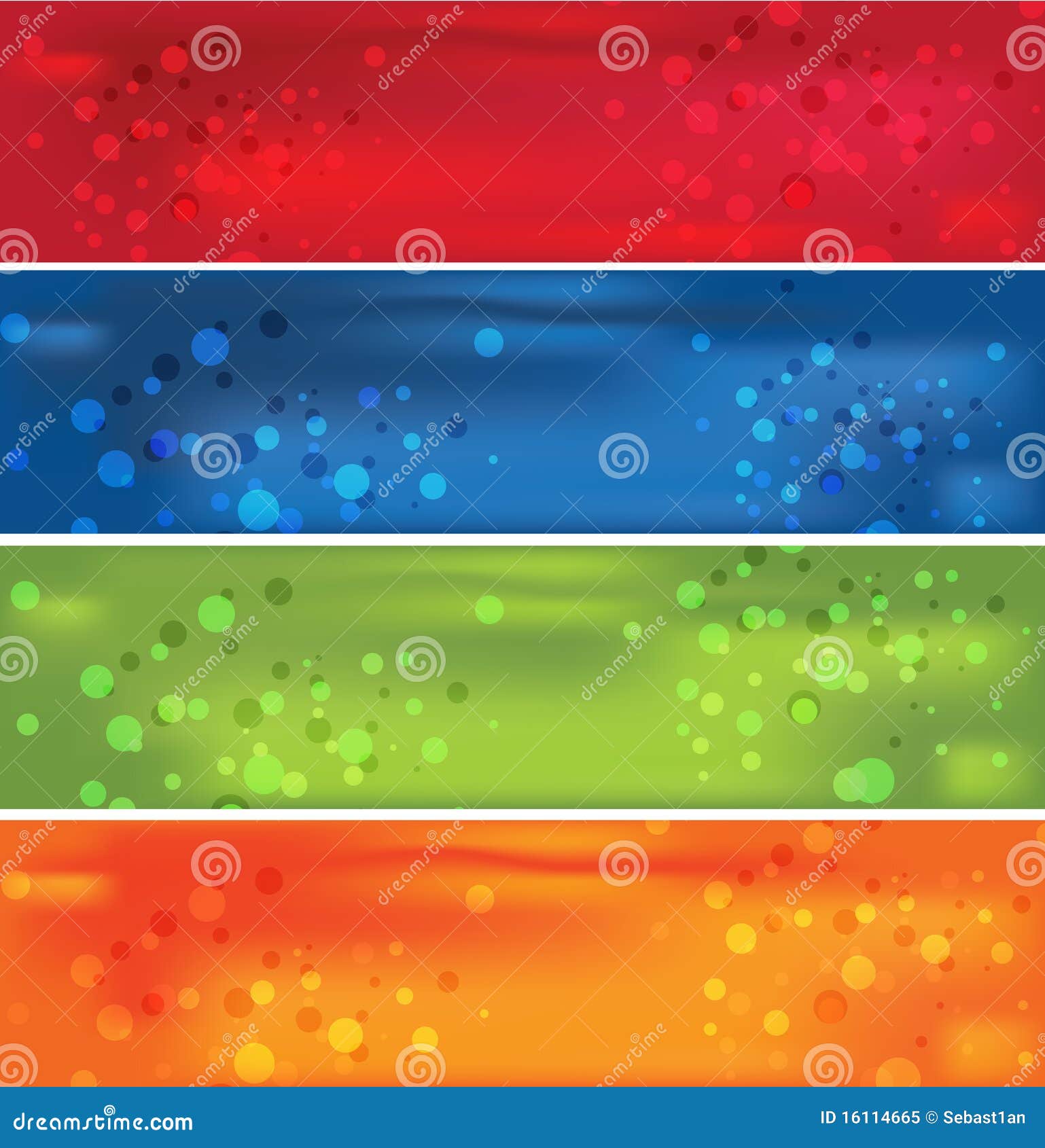 4 Colorful banner stock illustration. Illustration of graphic - 16114665