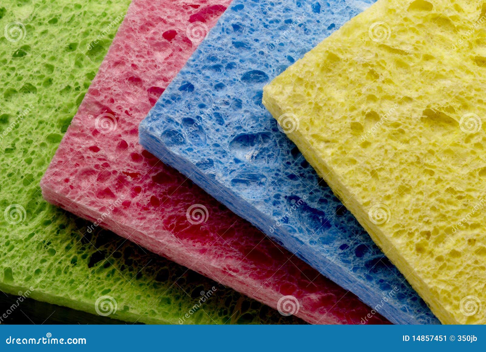 4 colorful sponges stock image. Image of colorful, color - 14857451