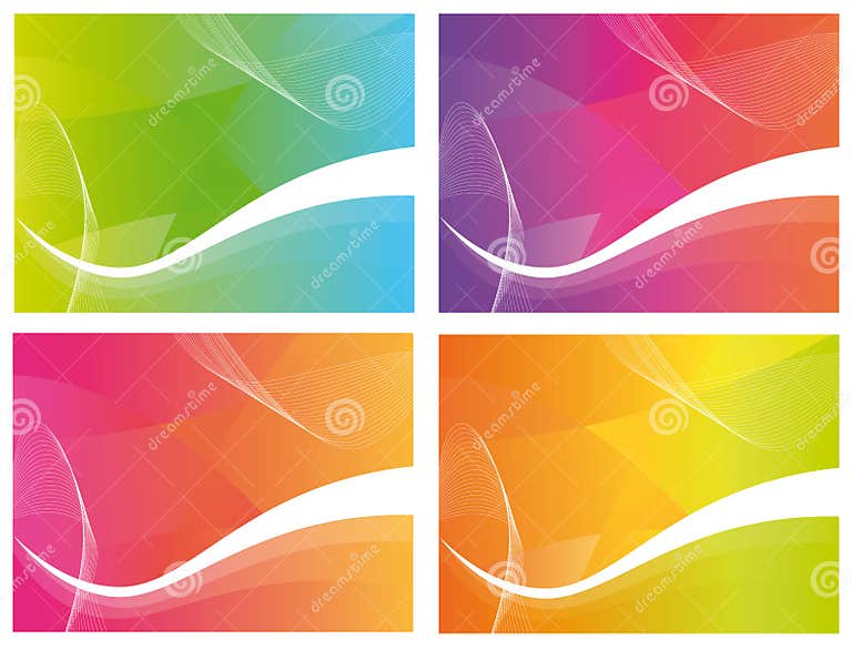 4 Colour Waves stock vector. Illustration of flow, digital - 4276122