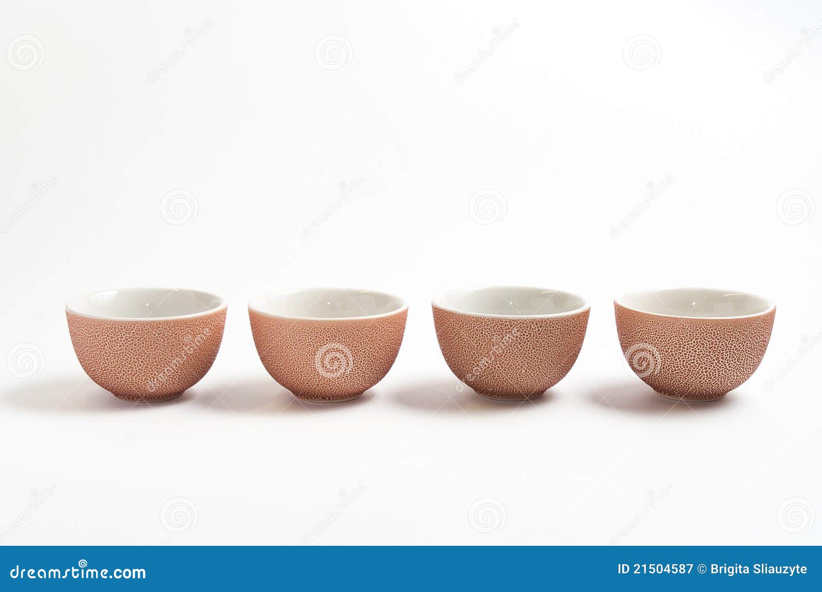 4 cups for tea stock image. Image of teatime, ceramics - 21504587