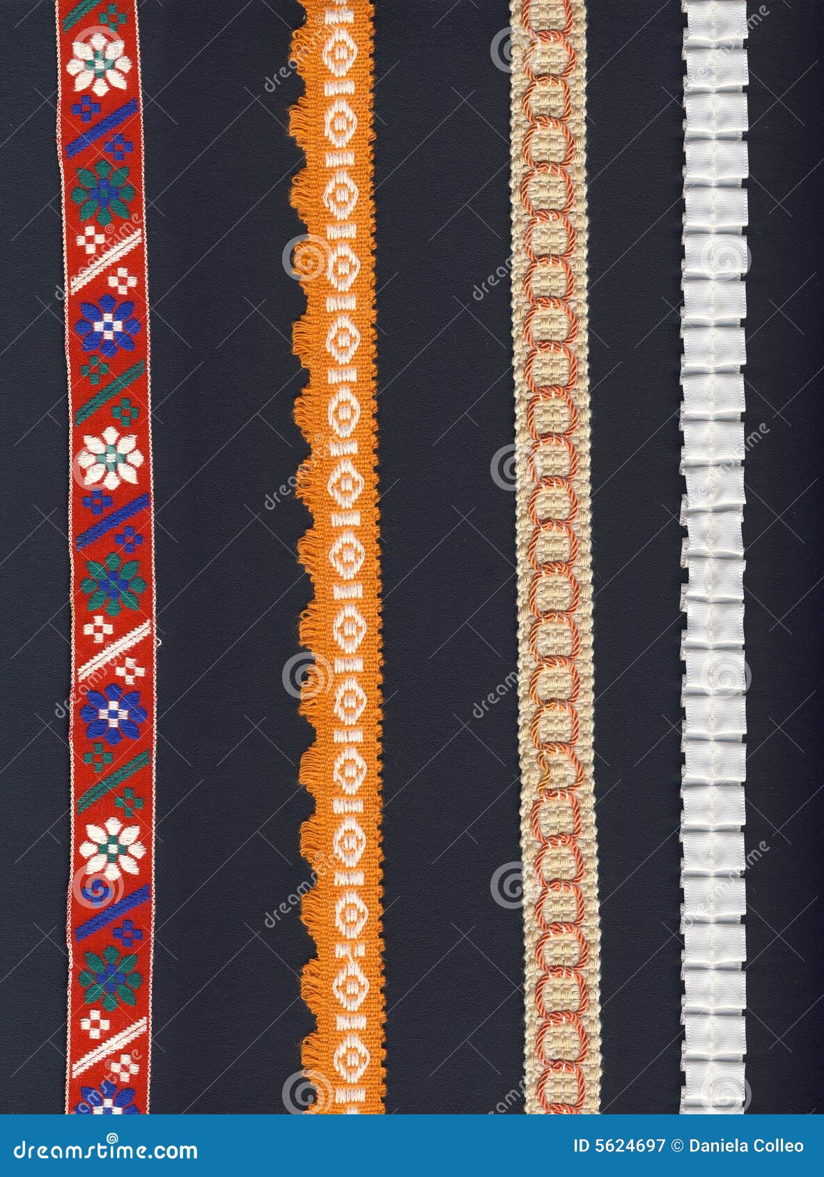 4 Different Trims Background Stock Image - Image of decorated, contrast ...