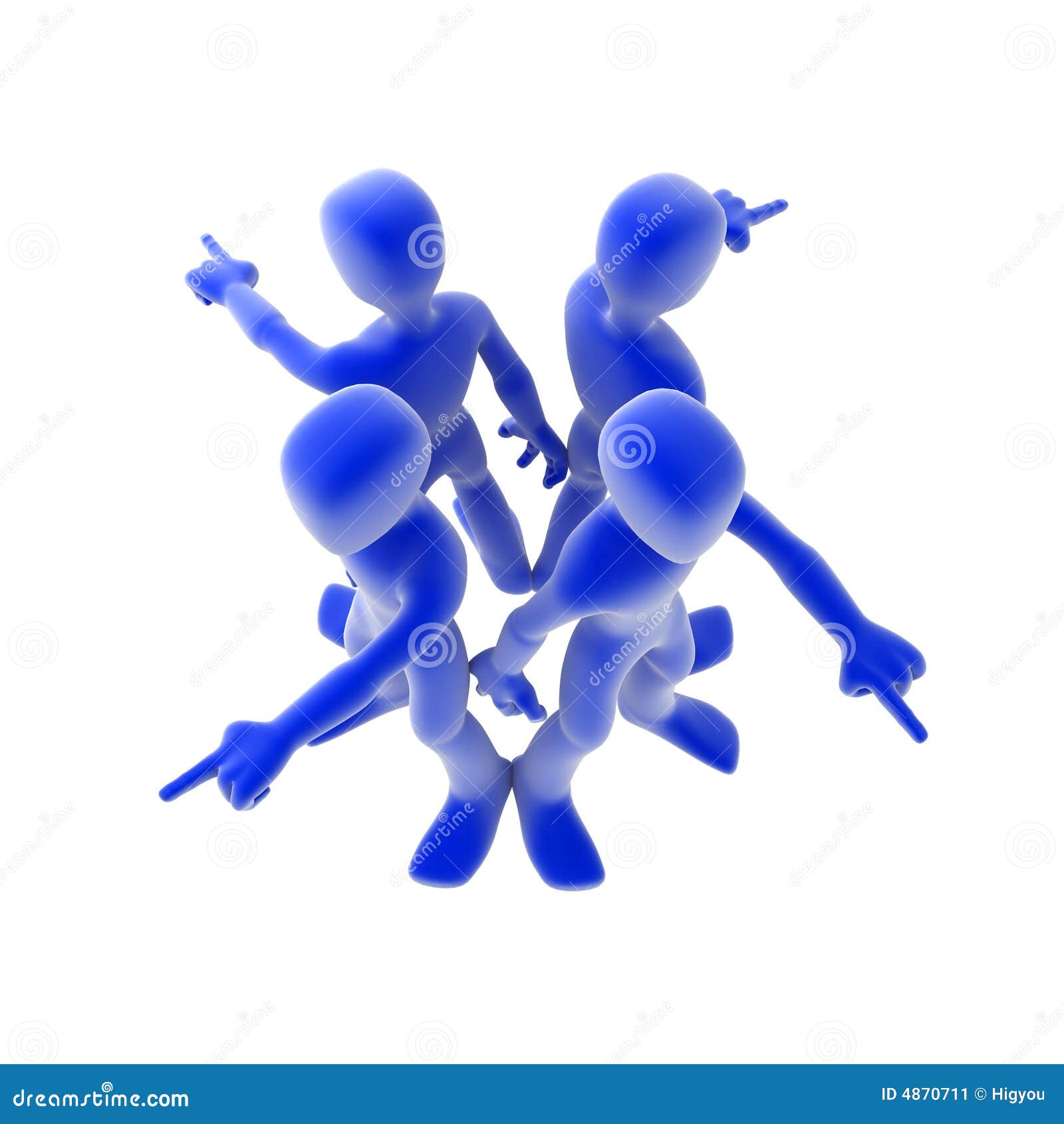 4 Directions stock illustration. Illustration of figure - 4870711