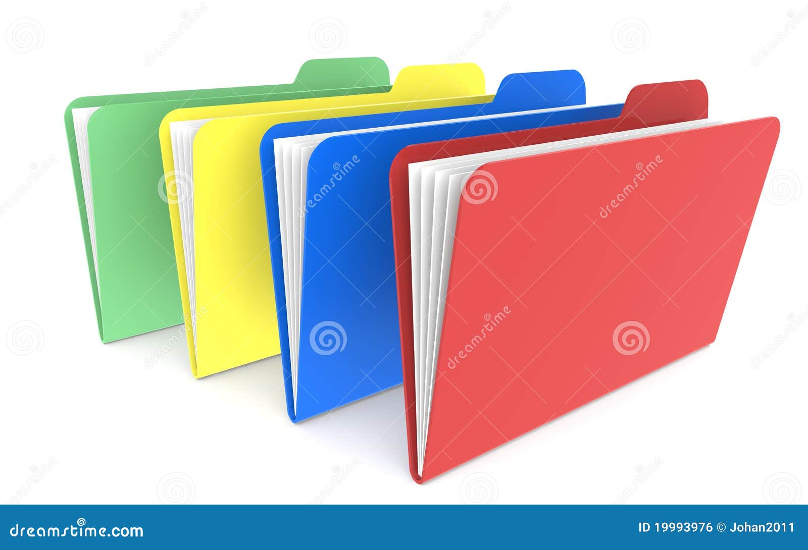 4 Files stock illustration. Illustration of organizing - 19993976