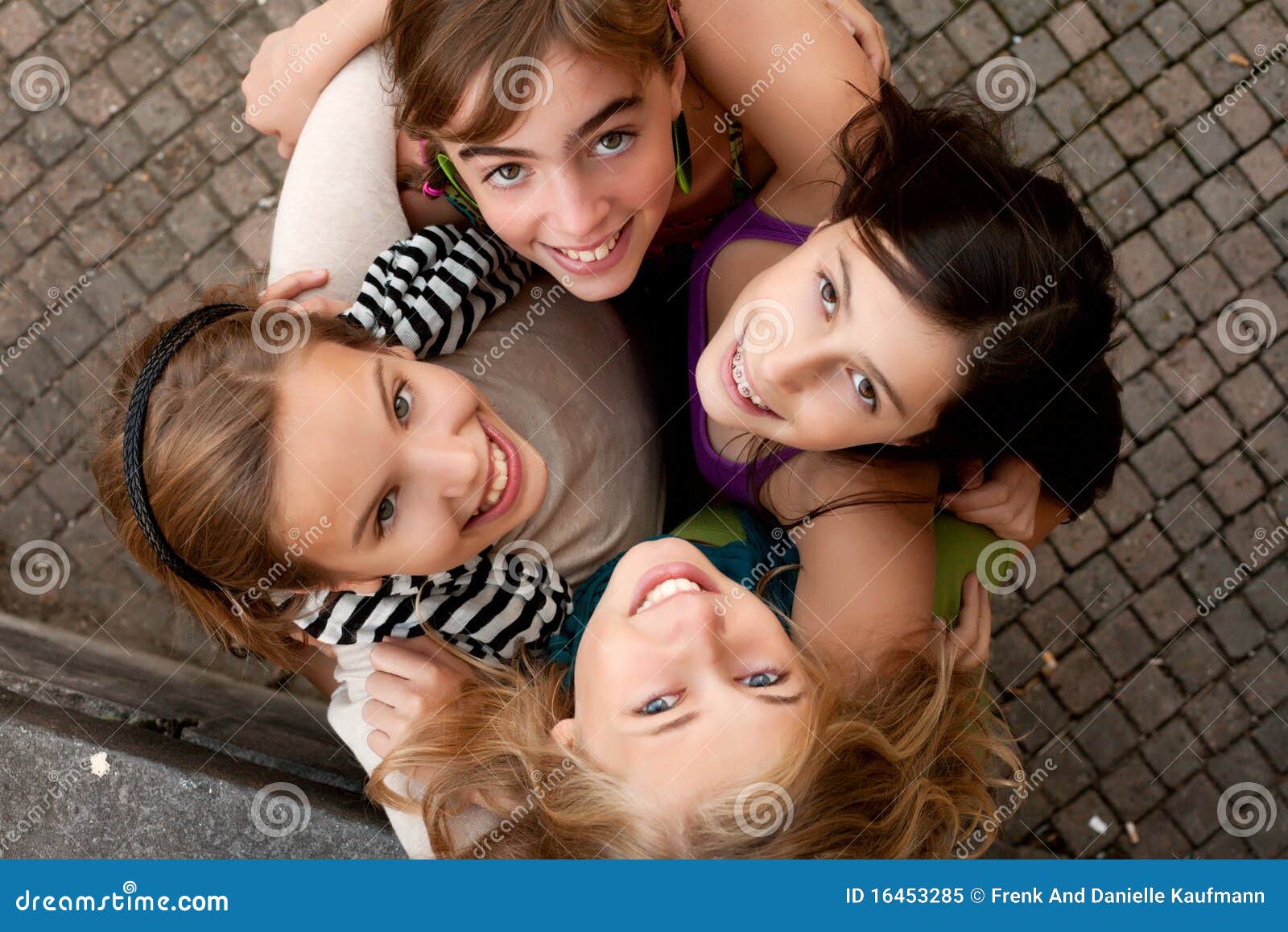 Big Group Hug 4 Girls