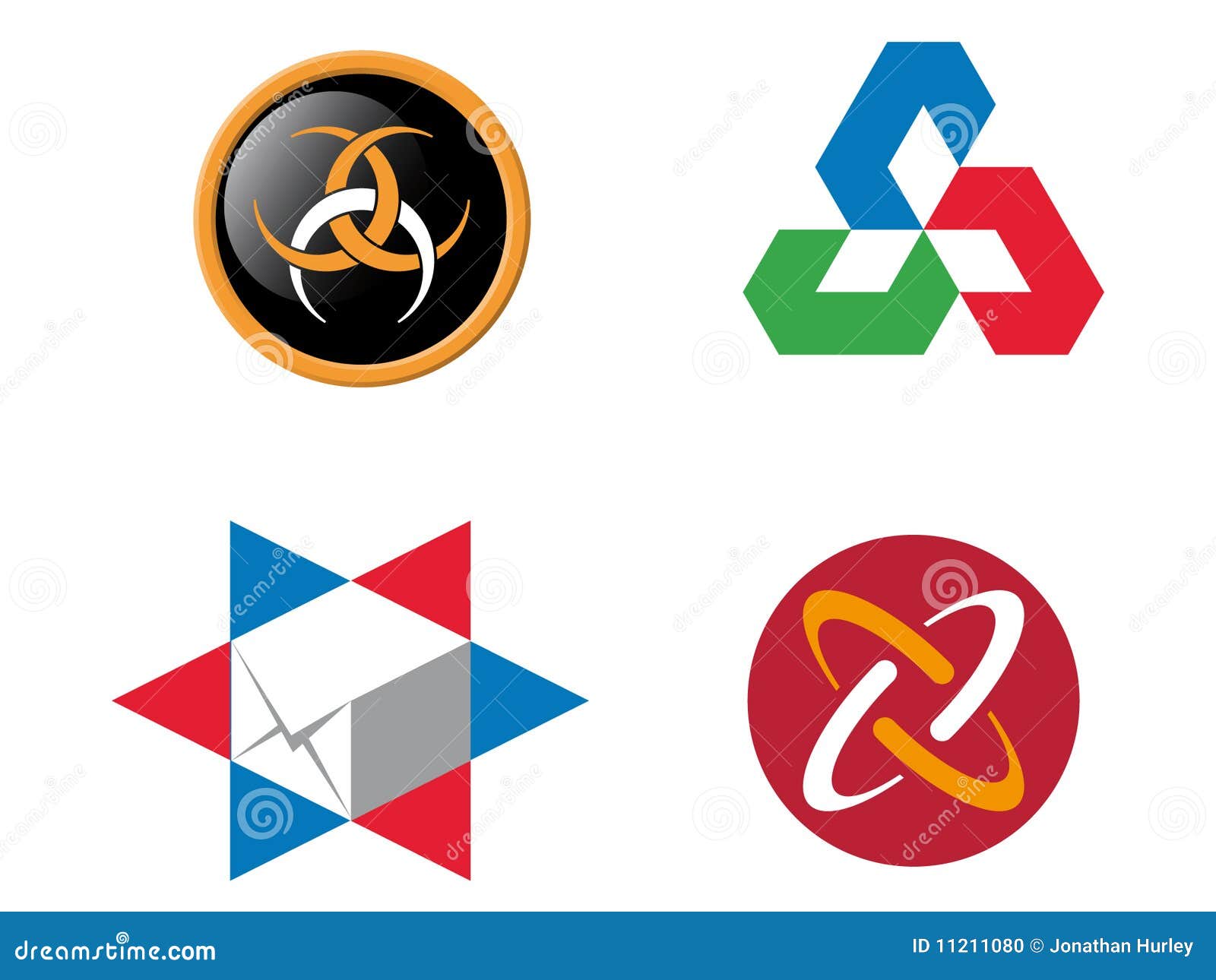 4 logo elements stock vector. Illustration of brand, biofuel - 11211080