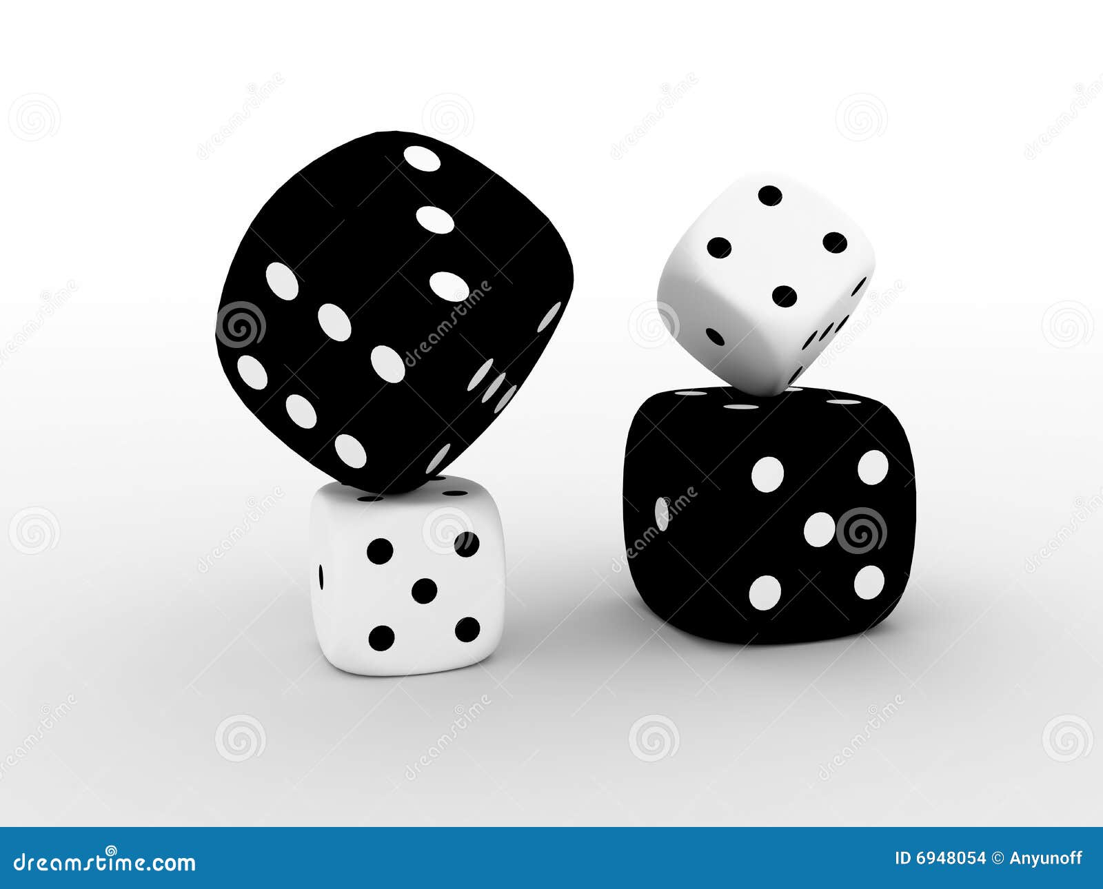 4 playing cube s stock illustration. Illustration of bone - 6948054