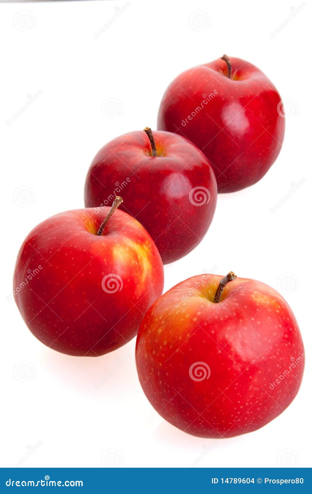 4 red apples stock photo. Image of objects, ripe, breakfast - 14789604