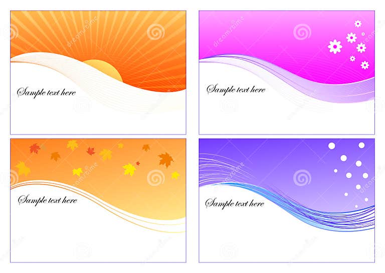 4 seasons graphic layout stock vector. Illustration of colors - 18828315
