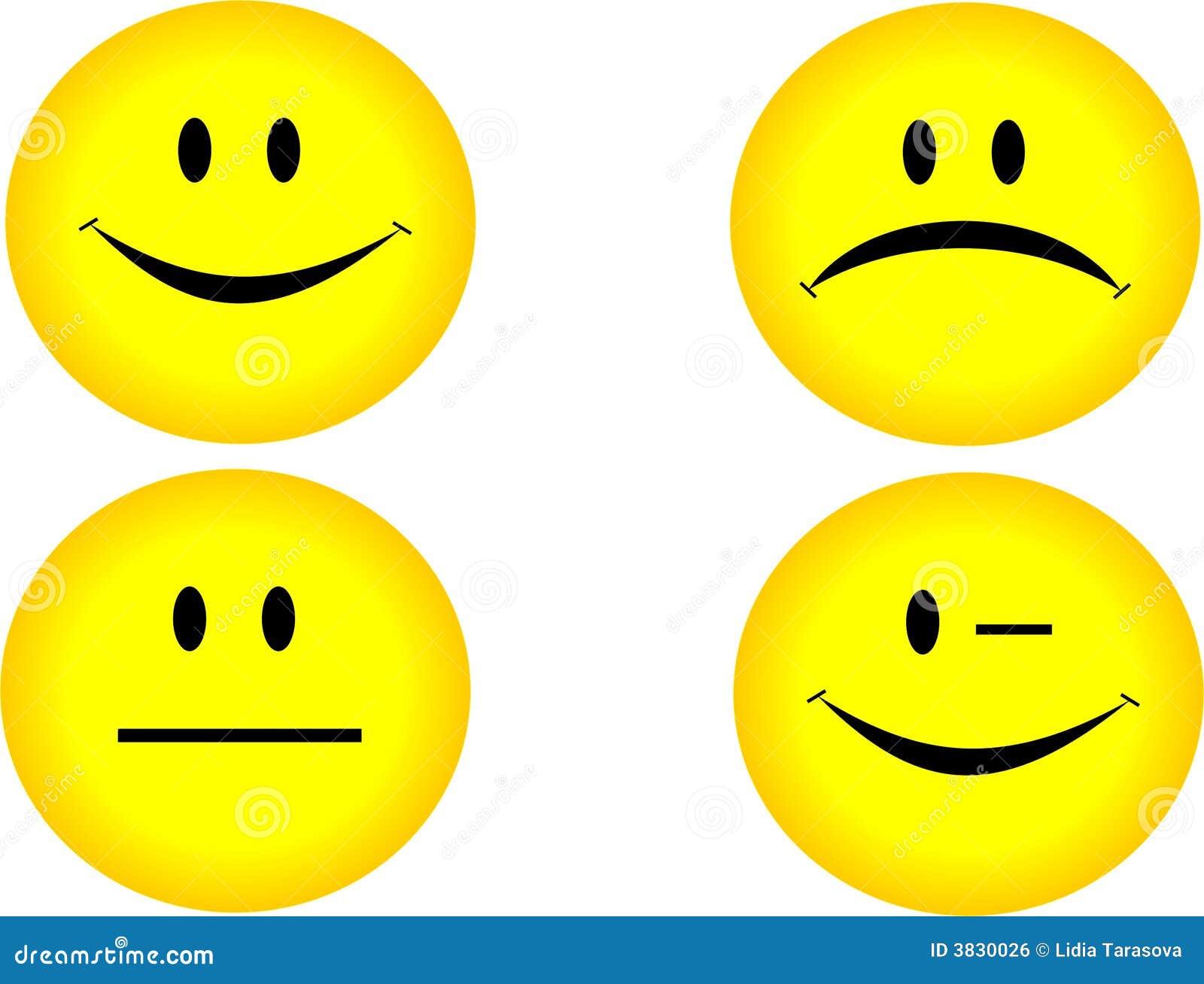 4 Smiles Royalty Free Stock Image - Image: 3830026