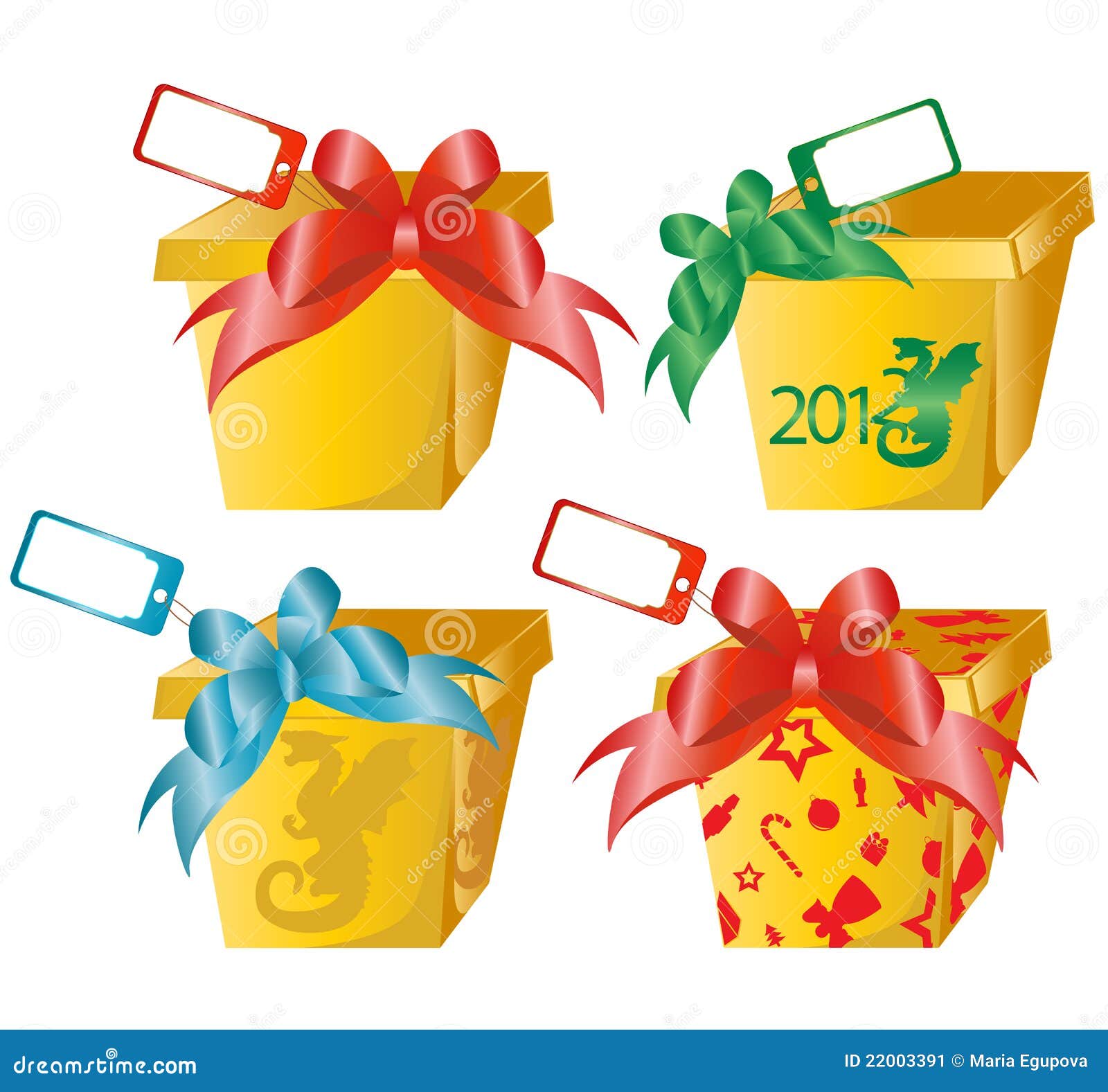 4 vector gift boxes stock vector. Illustration of holiday - 22003391