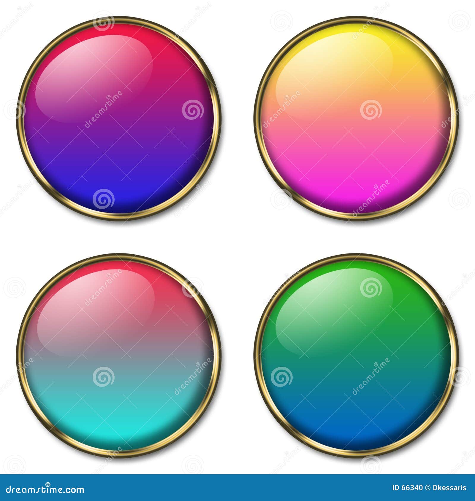 4 web buttons stock illustration. Illustration of green - 66340