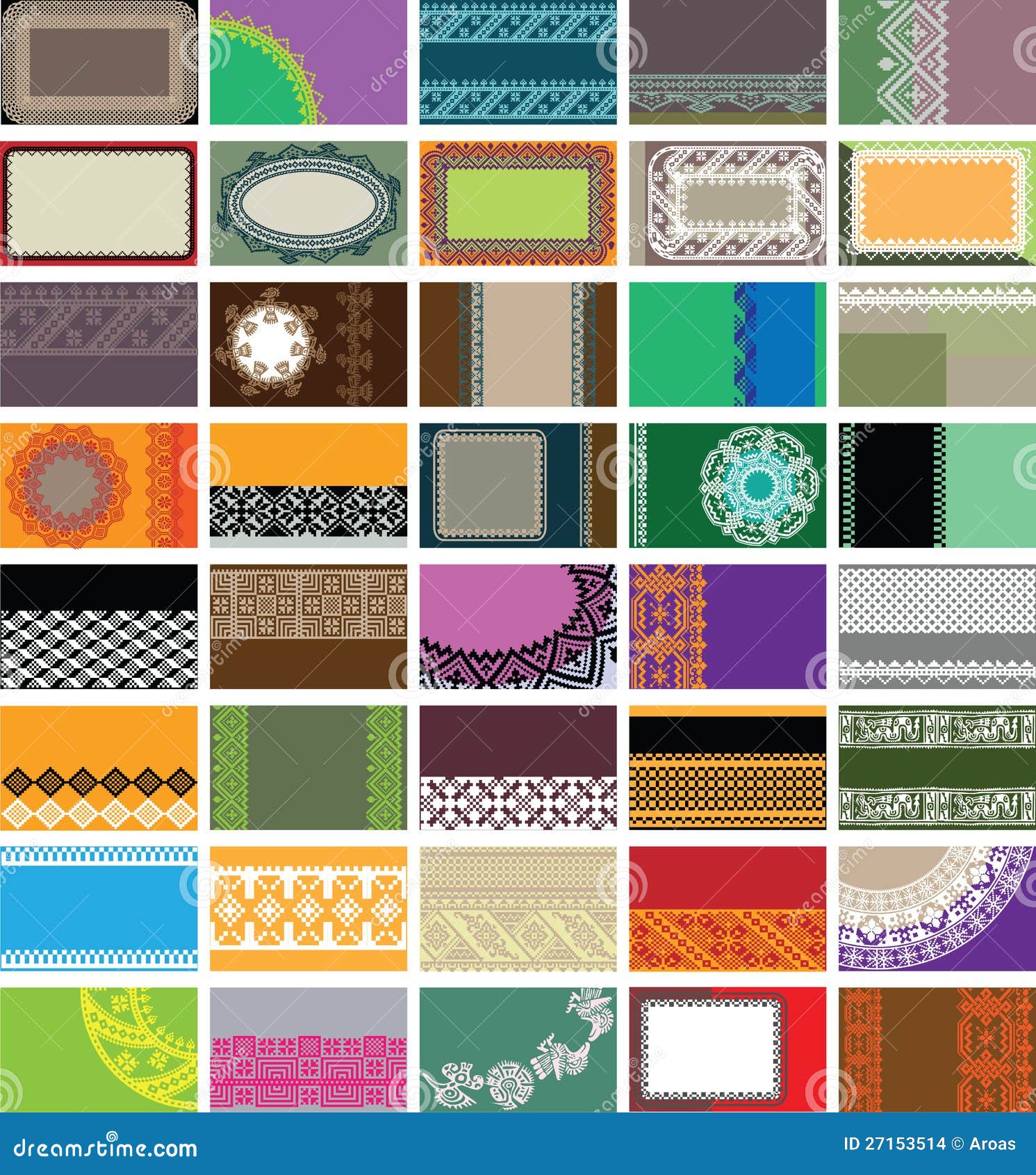 40 Horizontal Business Cards Stock Vector - Illustration of abstract ...