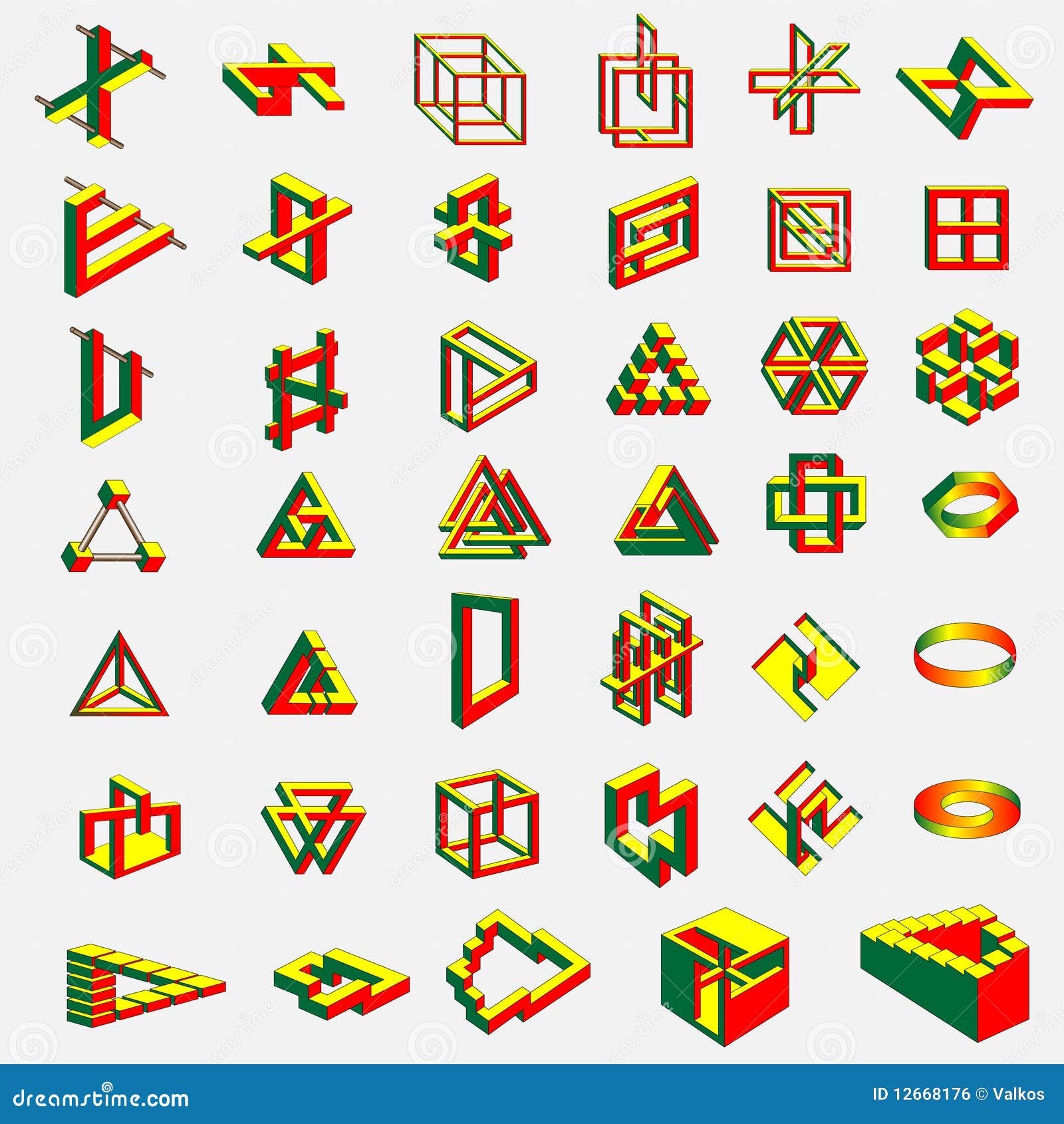 41 Impossible objects stock vector. Illustration of design - 12668176 41 Impossible objects stock vector. Illustration of design - 12668176