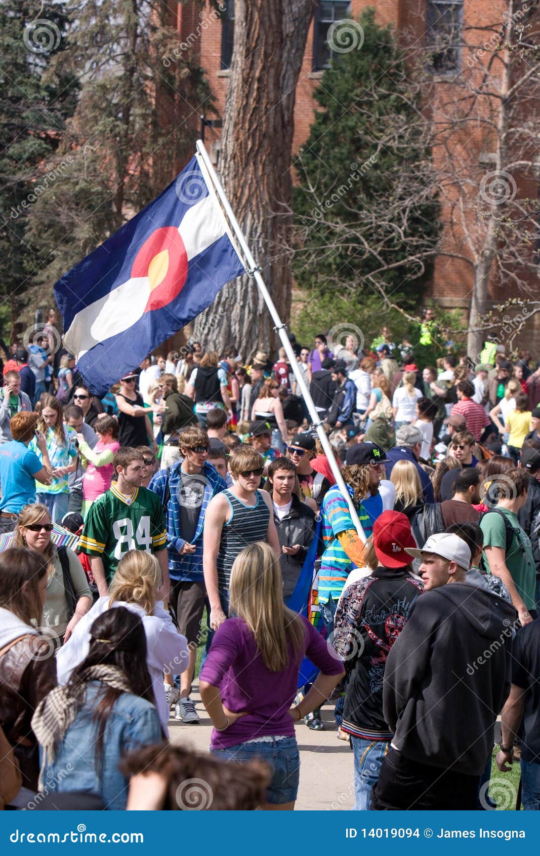 420 Day Colorado University, Co Flag Editorial Stock Image - Image of ...
