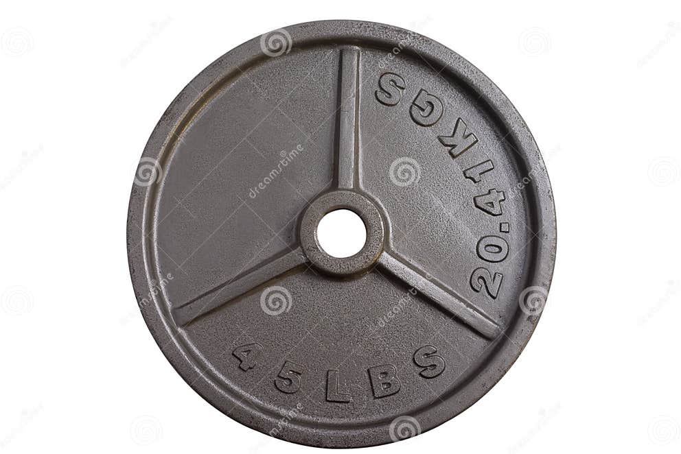 45 lbs barbell weight stock image. Image of work, metal - 5248393