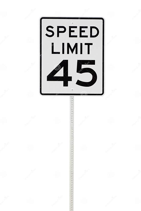 45 mph Sign stock photo. Image of forty, hour, five, sign - 14578518