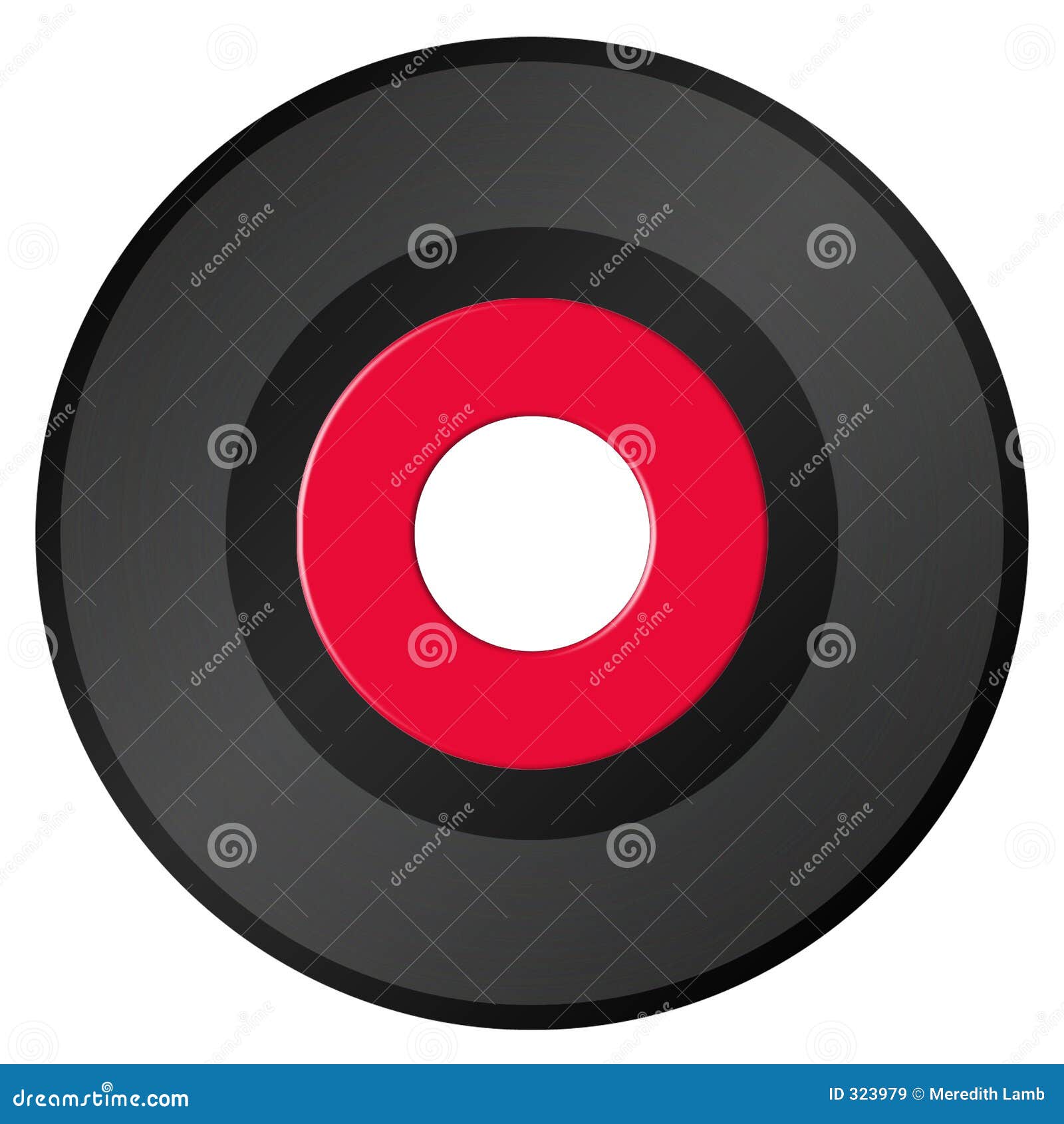 45 rpm record stock illustration. Illustration of song - 323979