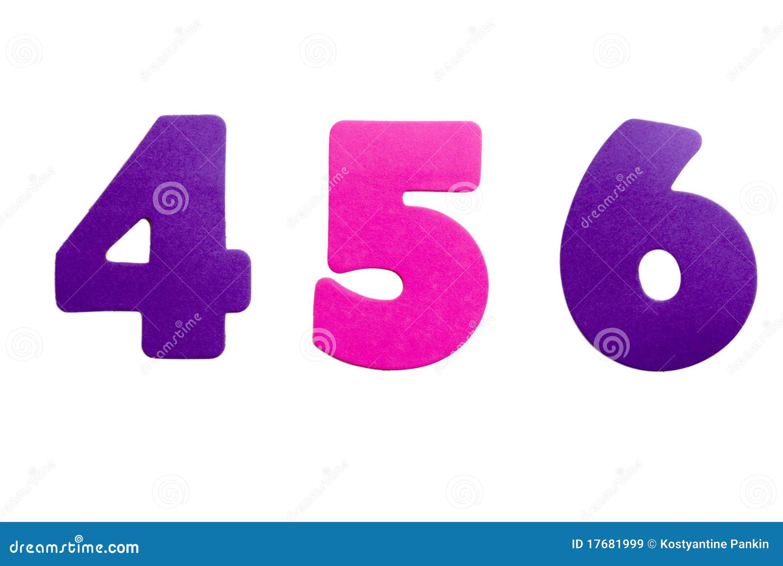 456编号 库存图片. 图片 包括有 被装配的, 编号, 红色, 蓝色, 服务, 教育, 打印, 凹道, 纸张 - 17681999