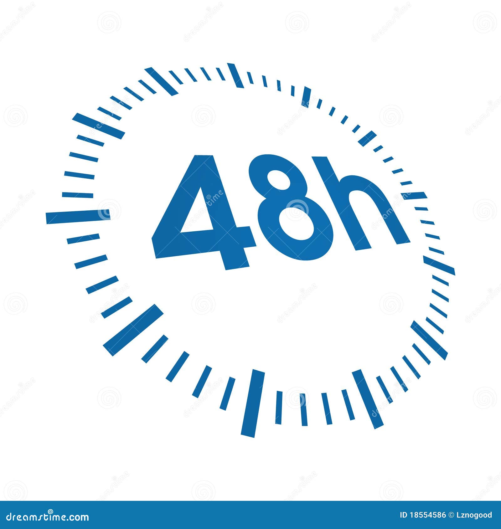 48 heures de distribution illustration de vecteur. Illustration du ...