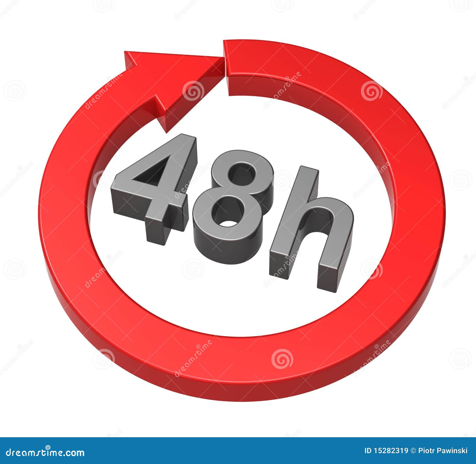48 Heures De Signe De La Distribution Illustration Stock - Illustration ...