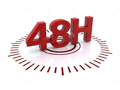 48 hour clock stock illustration. Illustration of colours - 21455539