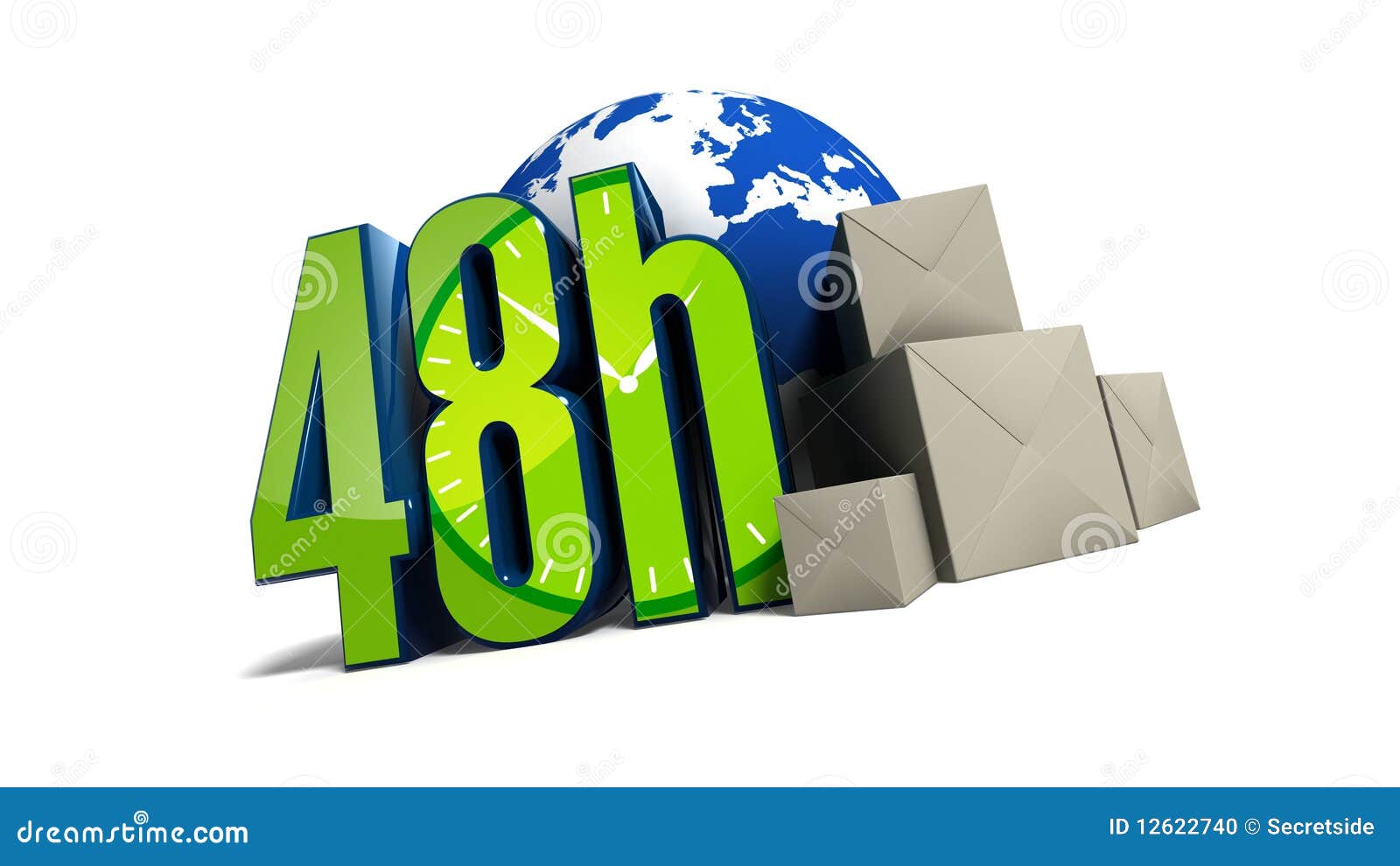 48h chrono stock illustration. Illustration of package - 12622740